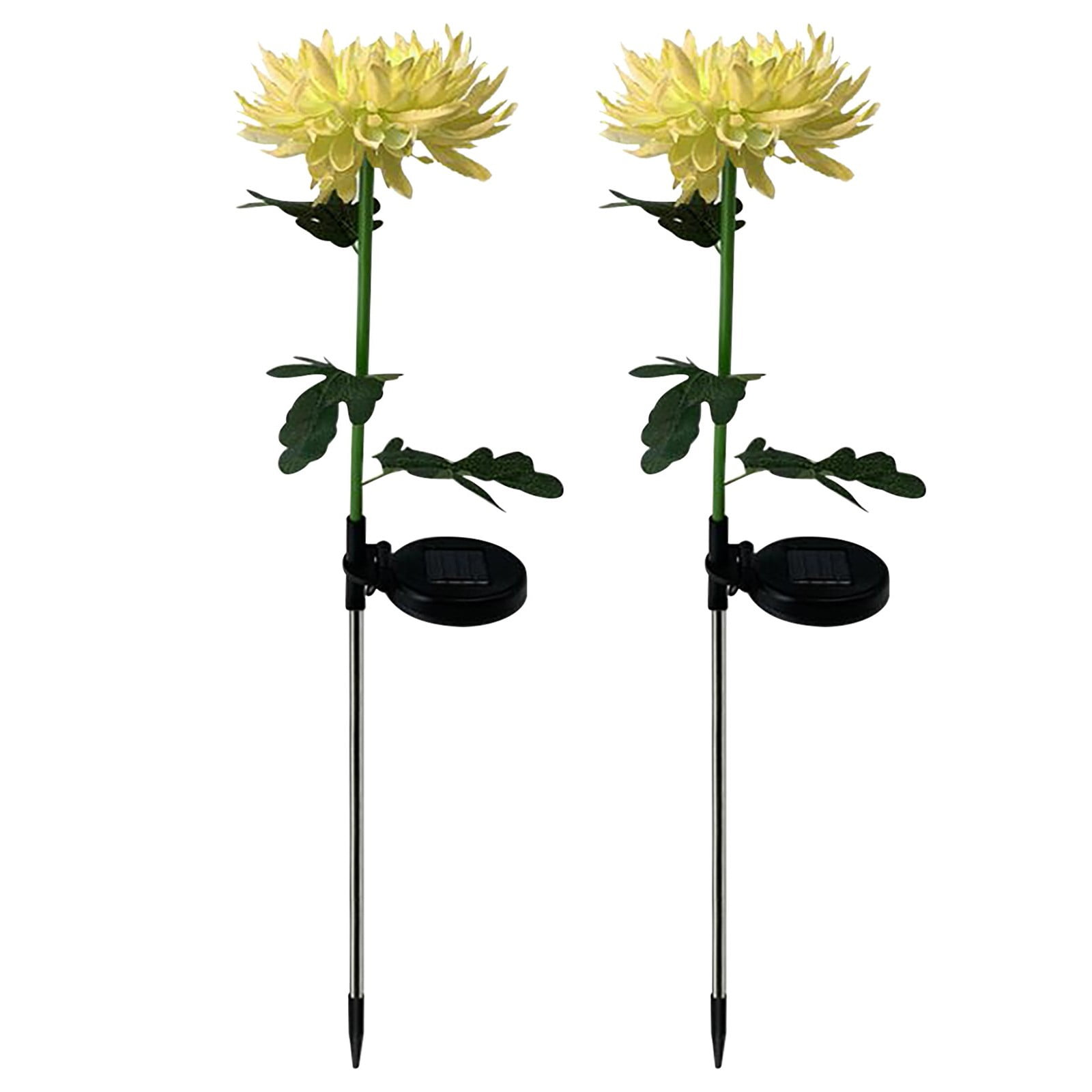TERGAYEE Fake Flowers LED Outdoor Garden Simulation Flower Light Plug ...