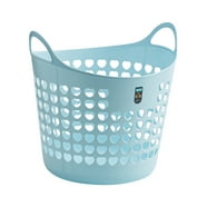 Mainstays Flexible Plastic Square Laundry Hamper, Soft Silver - Walmart.com