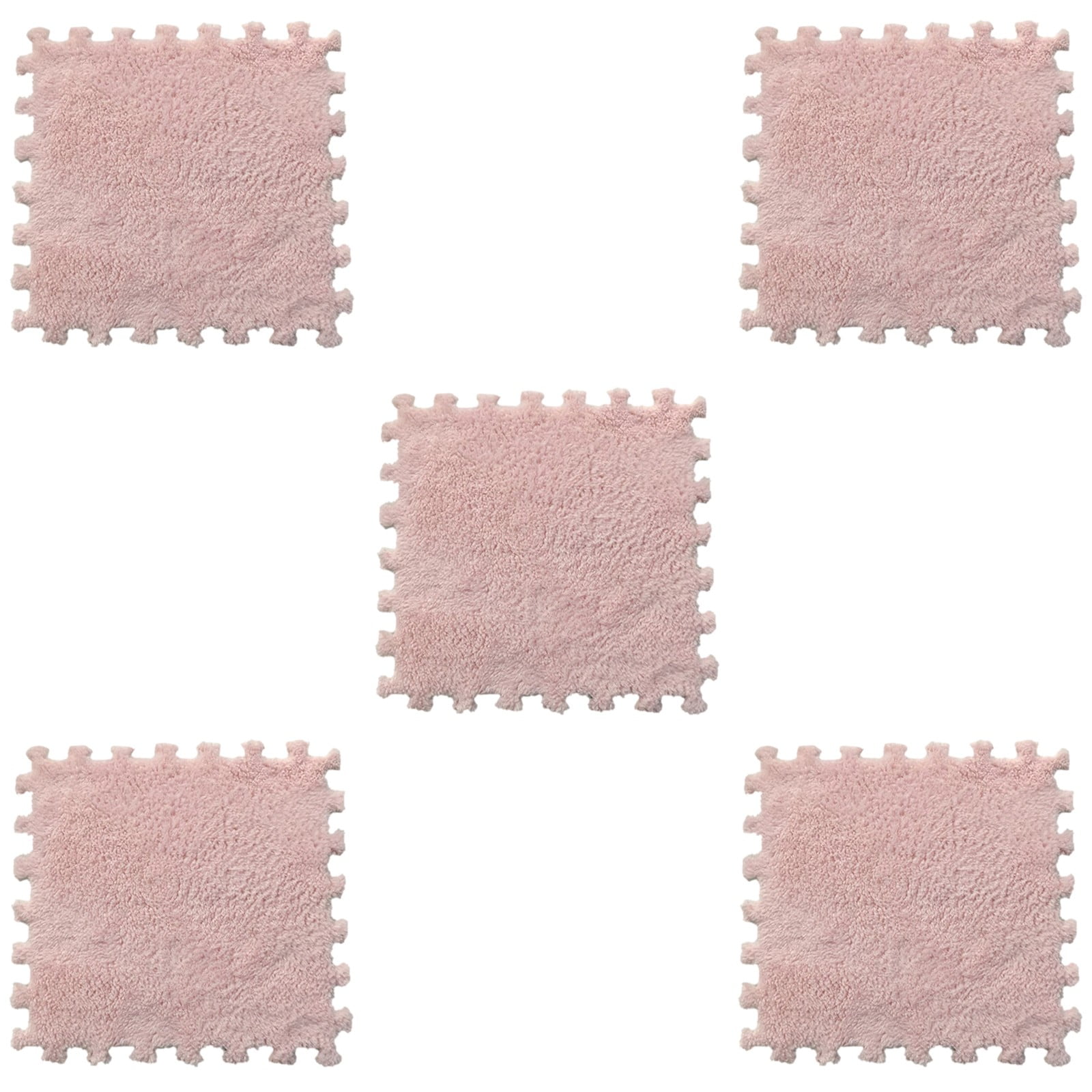 TERGAYEE Floor Mats 5PCS 11.81Inch Puzzle Polyester Velvet Carpet In 14 ...