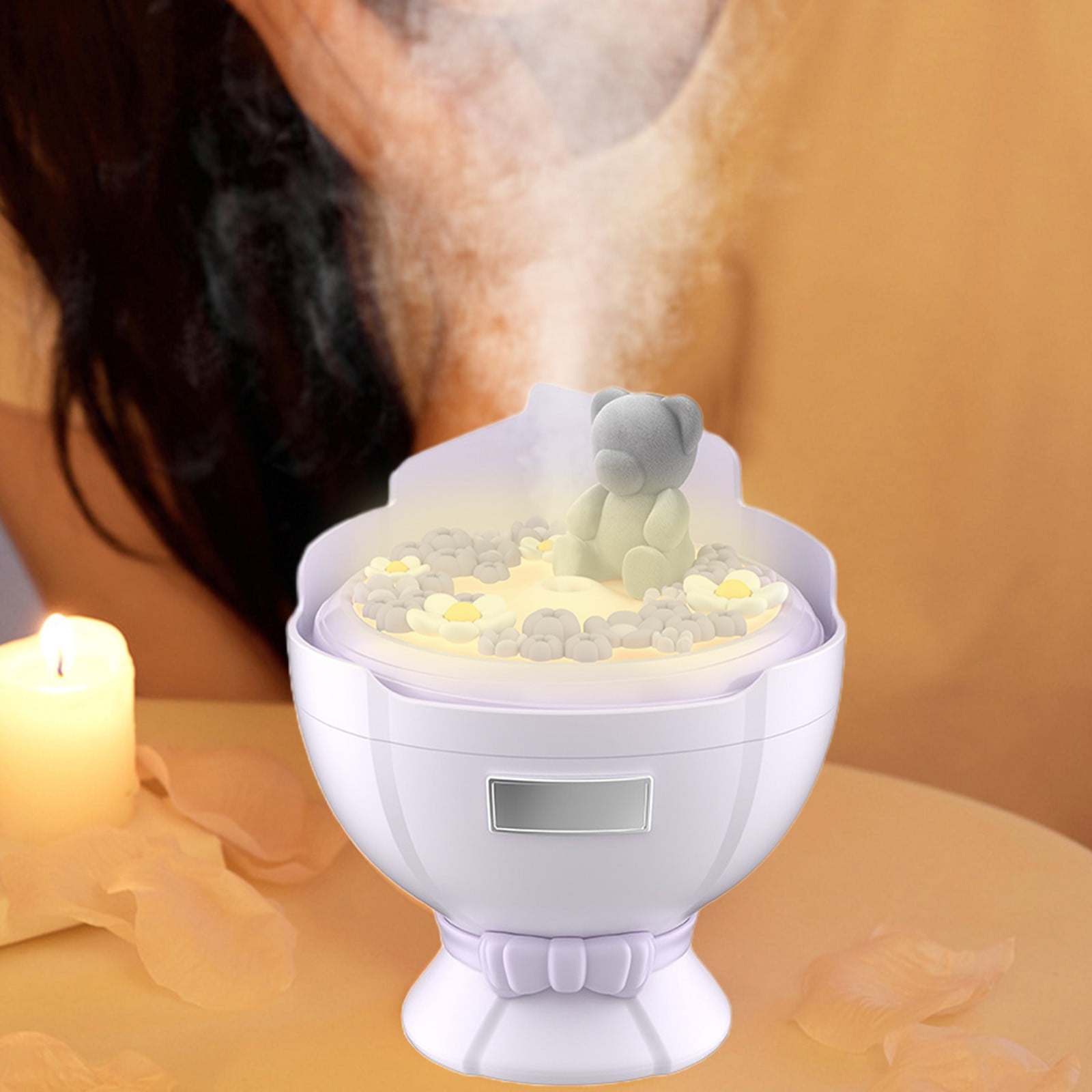 TERGAYEE Flower Bouquet Humidifier, Silent Large Mist Sprayer Bedroom ...