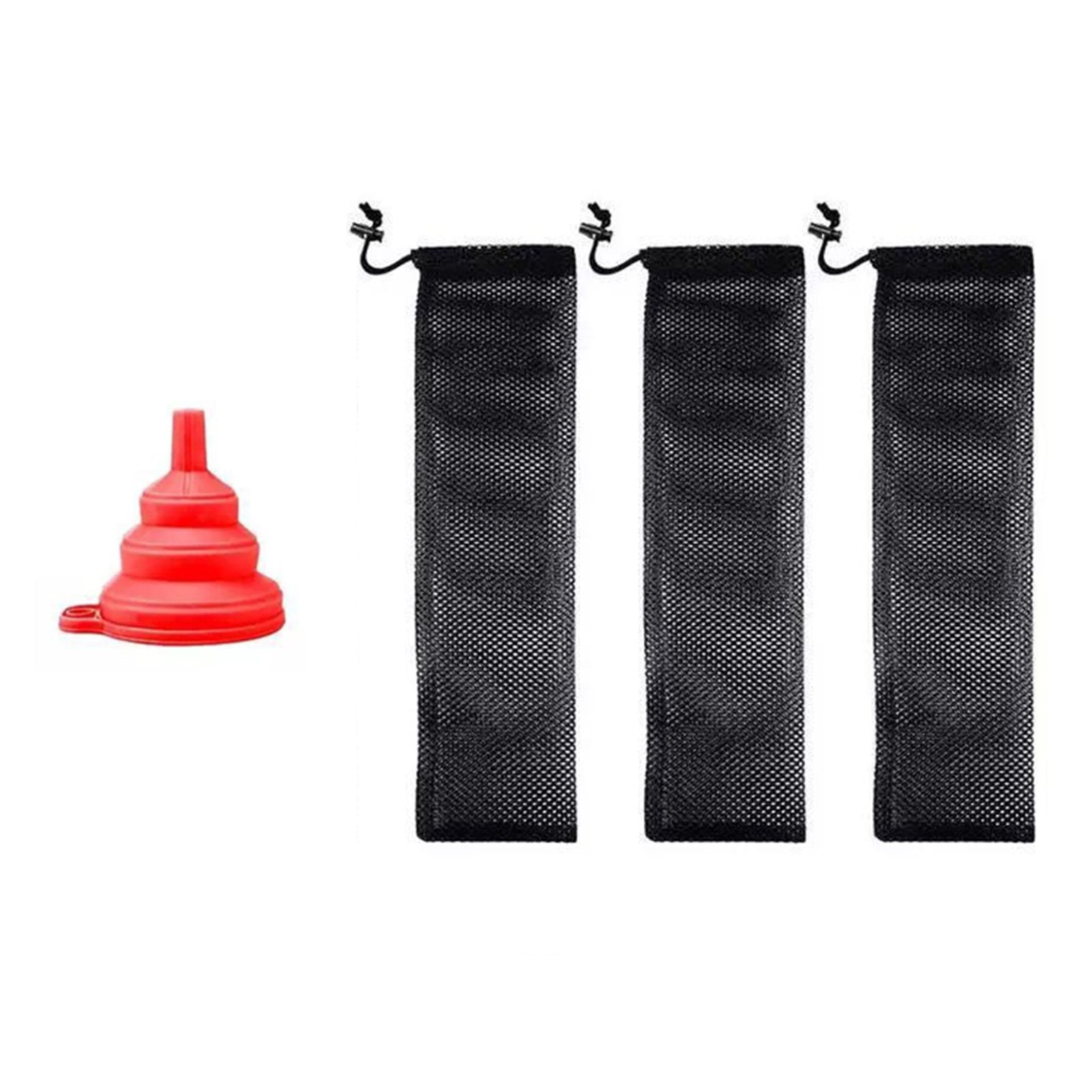 TERGAYEE Hanging Bird Feeder Bag,Black Bird Feeder Mesh Bag Hanging ...