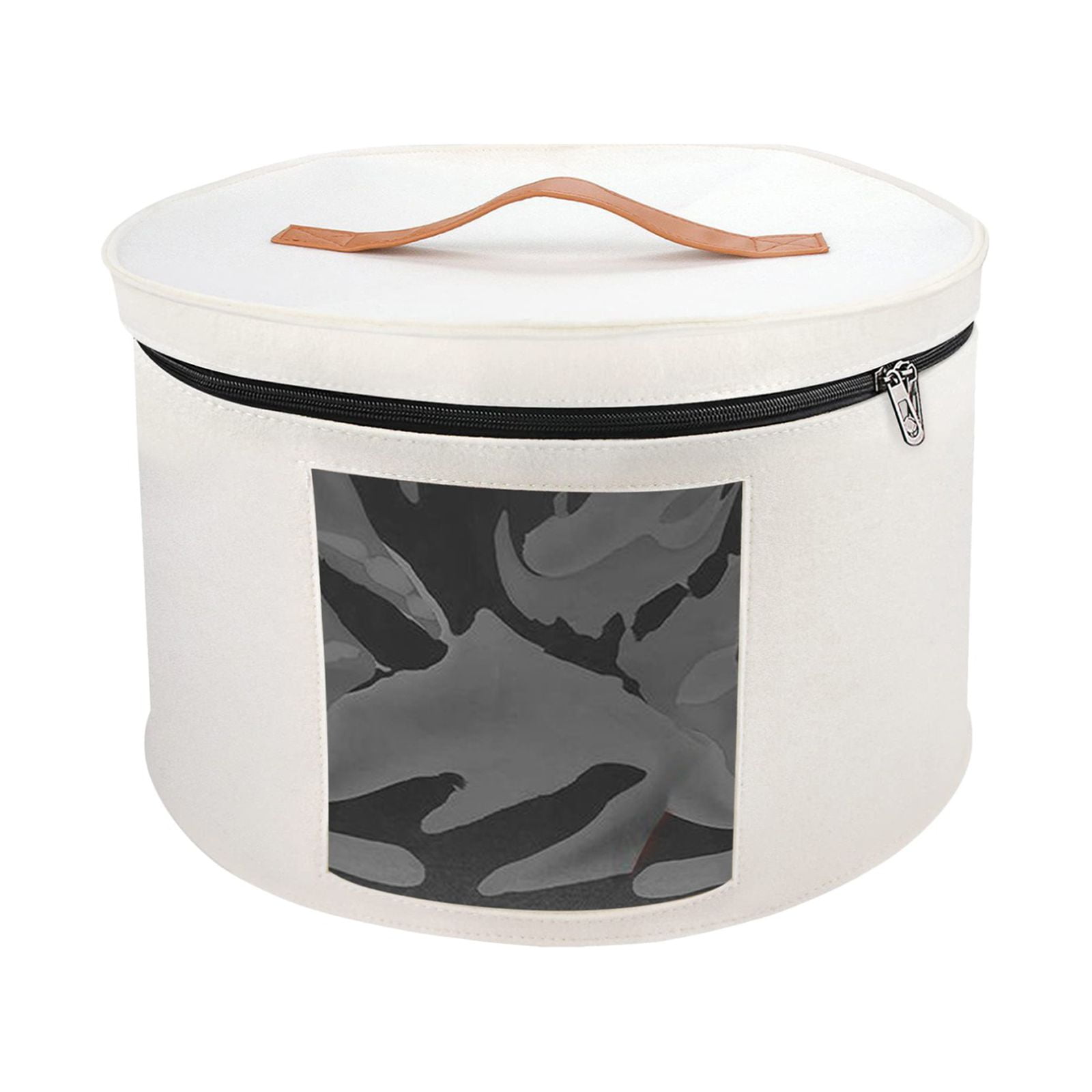 TERGAYEE Hat Storage Box,Portable Organizer Bucket Large Capacity Round ...
