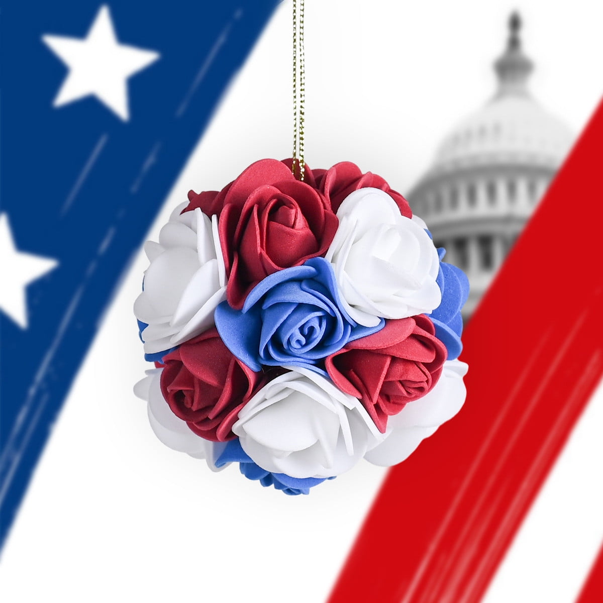 TERGAYEE Independence Day Wreath,July 4 Th Patriotic Memorial Day ...