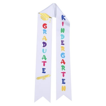RKZDSR Solid Honor Awarded Silk Shawl for Graduation with Ribbon ...