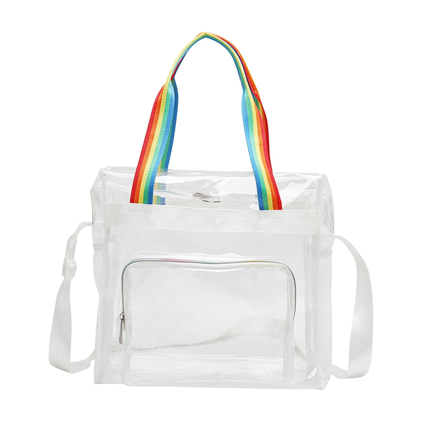 TERGAYEE Large Clear Tote Bags,Transparent Shoulder Handbag for Women ...