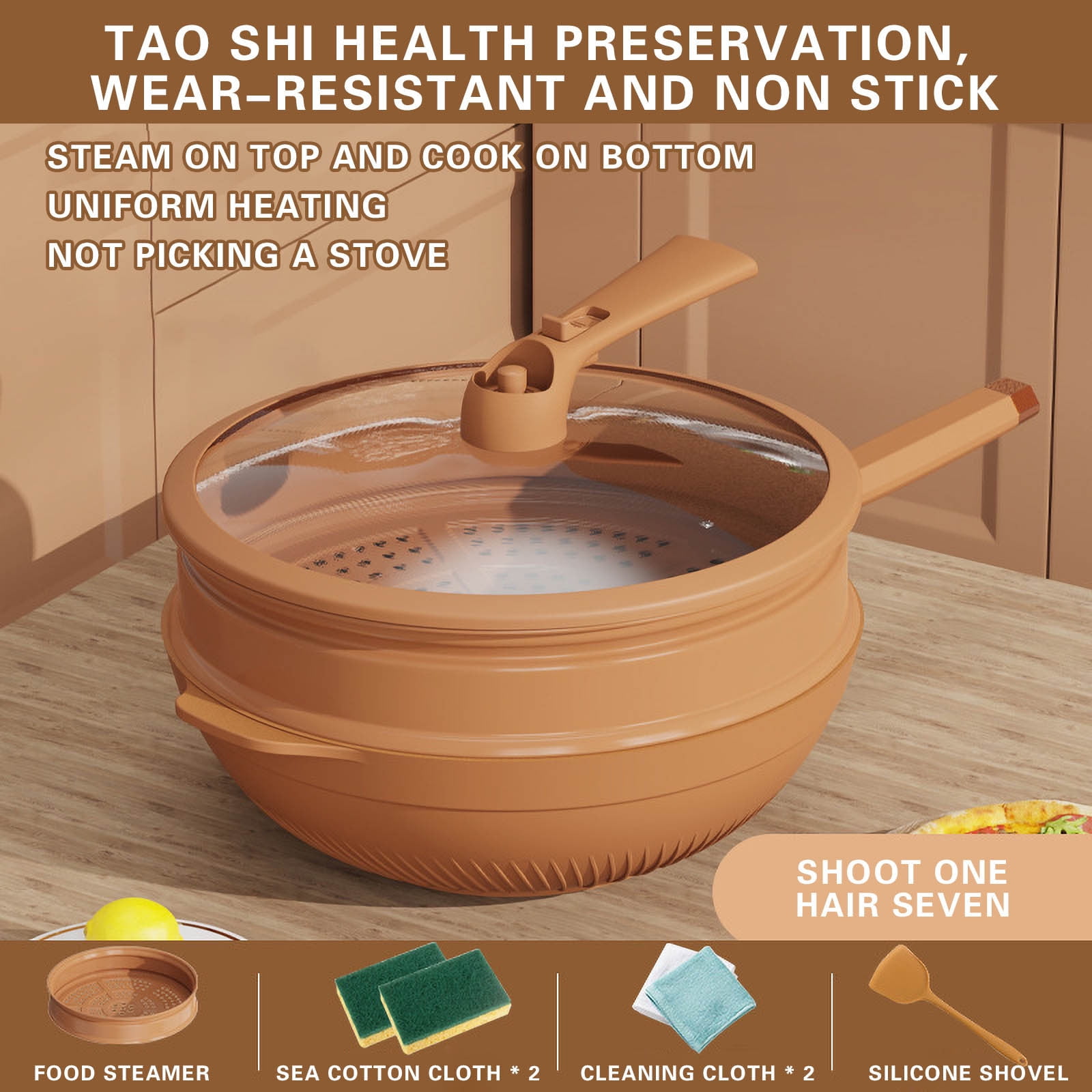 TERGAYEE Multifunctional Pottery Clay Non-stick Micro Pressure Pot ...