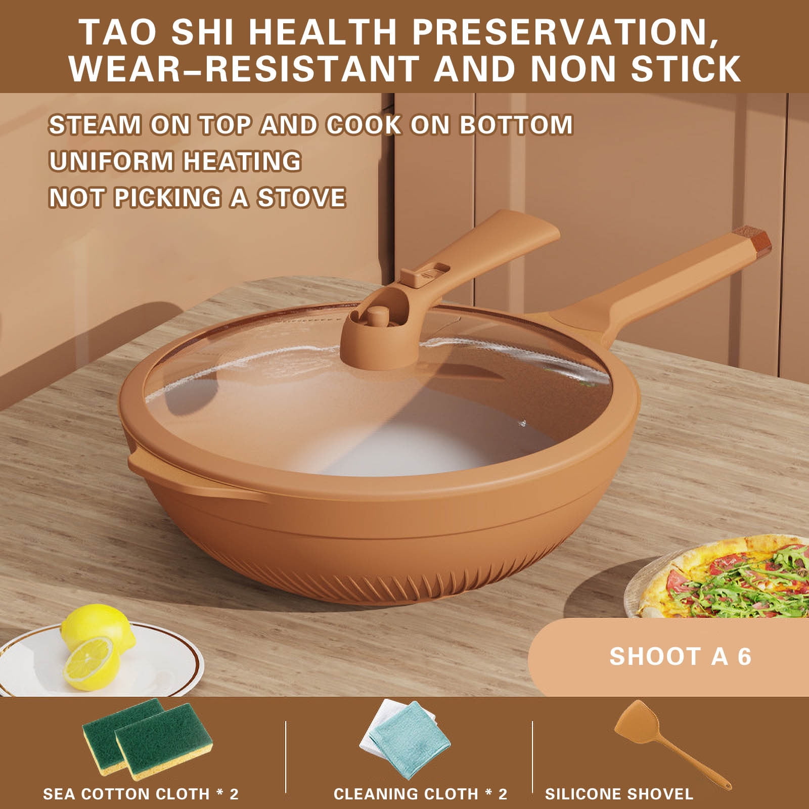 TERGAYEE Multifunctional Pottery Clay Non-stick Micro Pressure Pot ...