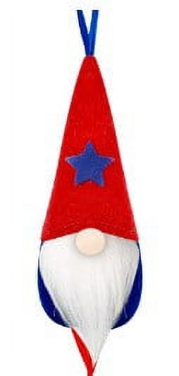 TERGAYEE Patriotic Gnome Hanging Ornaments,Plush Gnome Doll Memorial ...