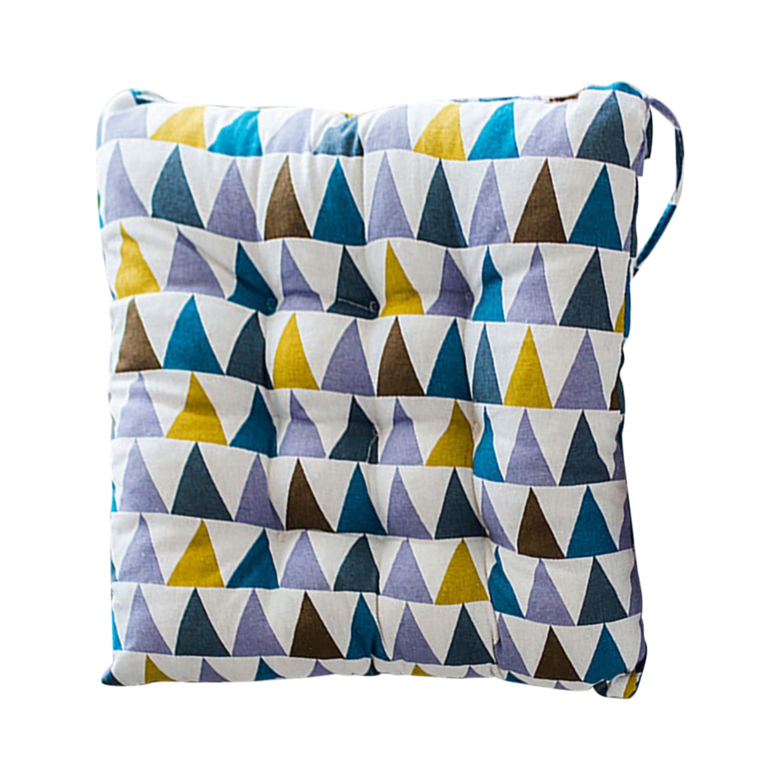 TERGAYEE Printed Patterns Chair Cushions,Square Chair Pads Cotton Linen ...