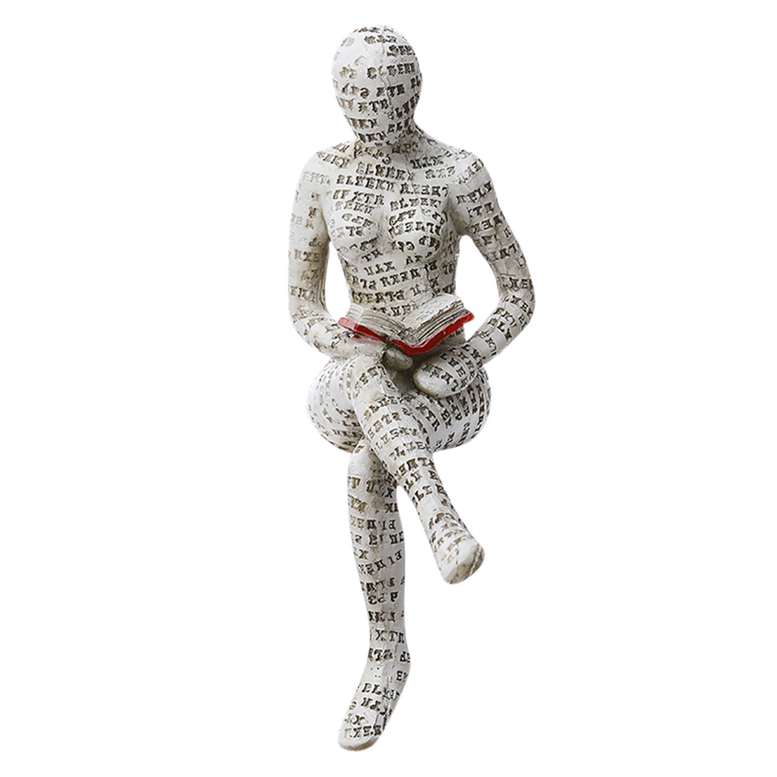 TERGAYEE Pulp Reading Women Figurine,Thinker Style Resin Decoration on ...