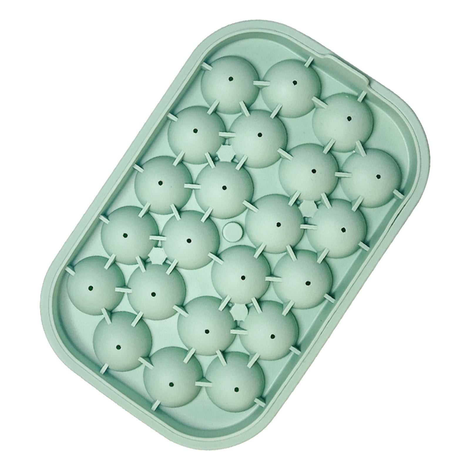 TERGAYEE Round Ice Cube Tray with Lid,Ice Ball Maker Mold,Small Round ...