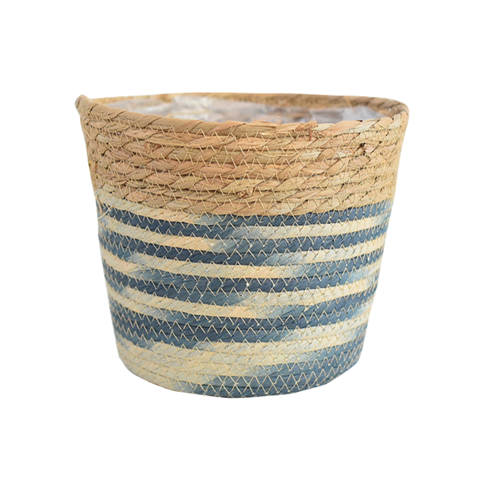 TERGAYEE Seagrass Basket Planters,Flower Pots Cover Storage Basket ...