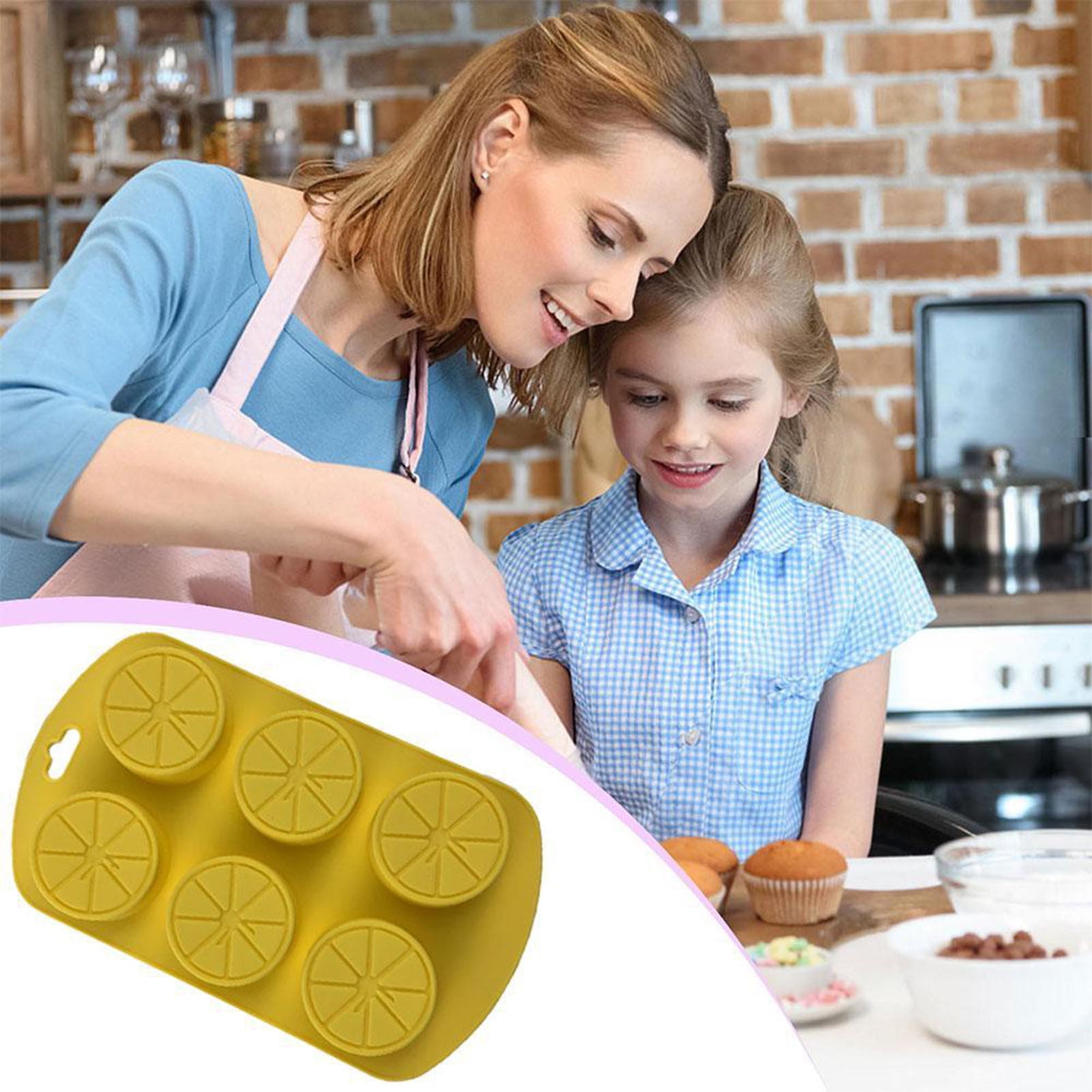 Vikakiooze Silicone Chocolate Molds,Lemon Moulds,Ice Cube Tray Candy ...