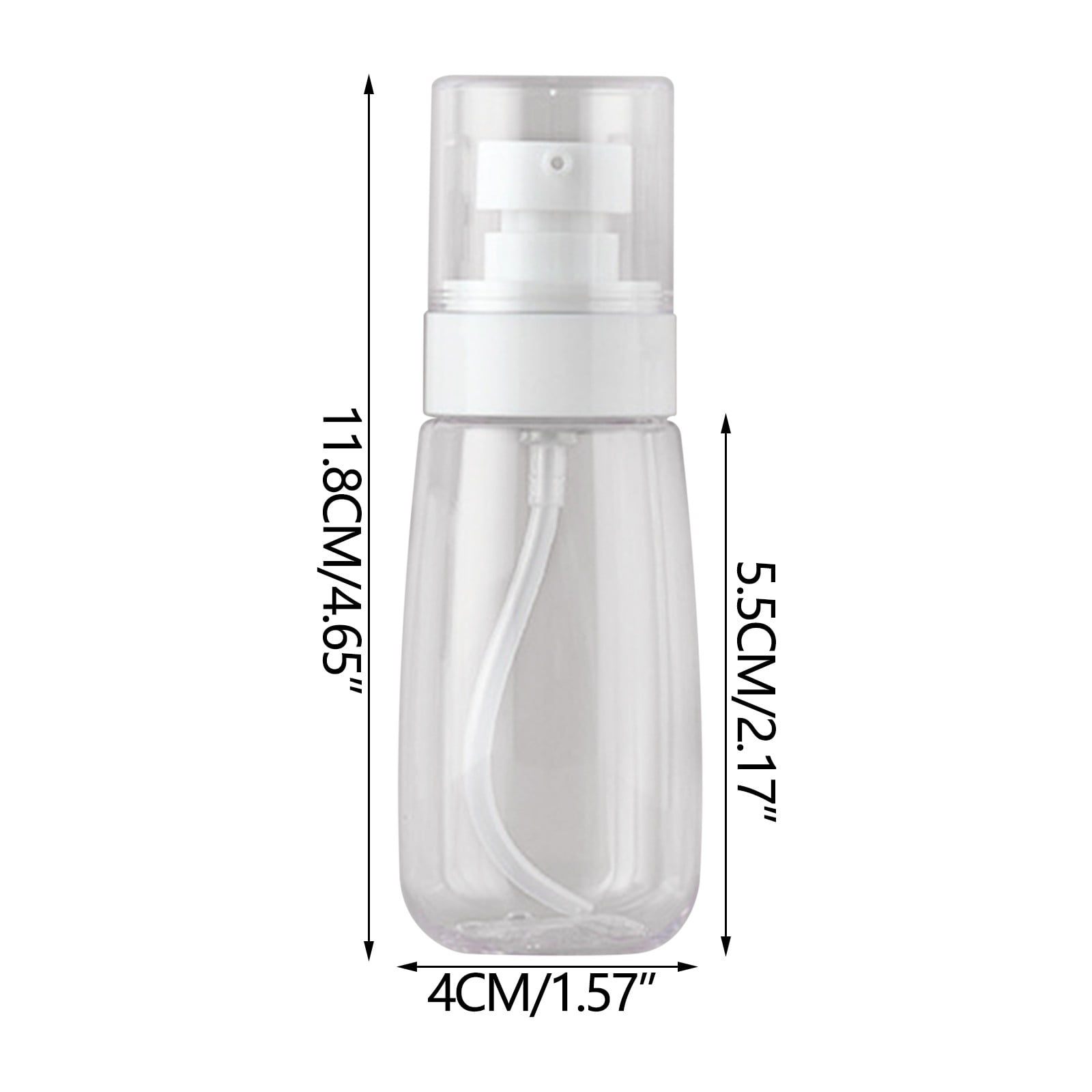 TERGAYEE Spray Bottle Travel,2oz/60ml Empty Cosmetic Refillable Travel Bottle Containers Sprayer ...