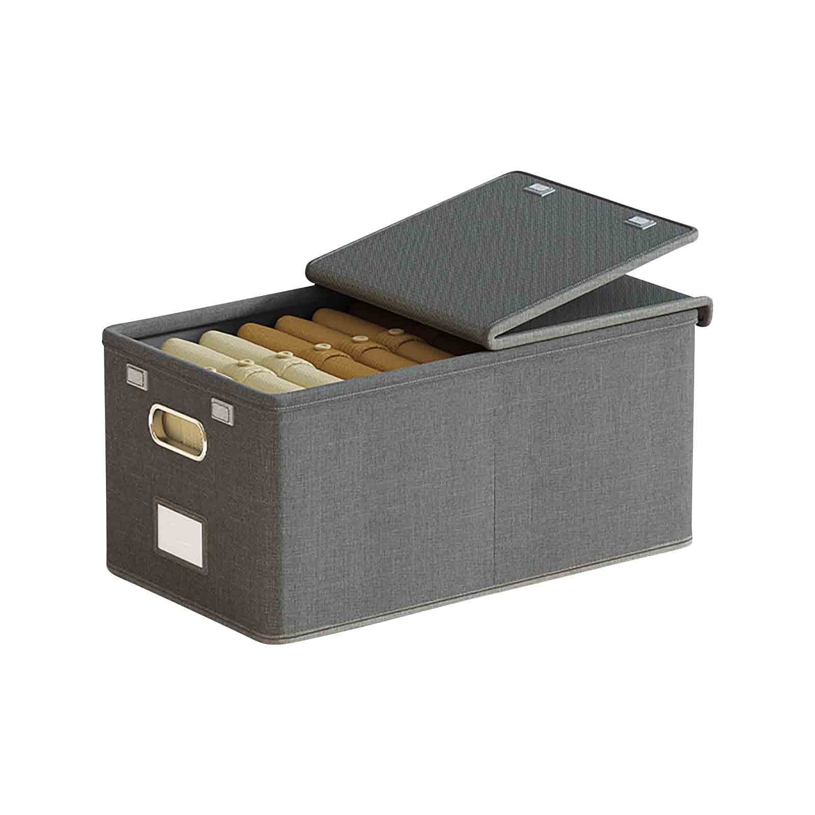 TERGAYEE Storage Bags Folding Integrated Cover Storage Box for Clothing ...