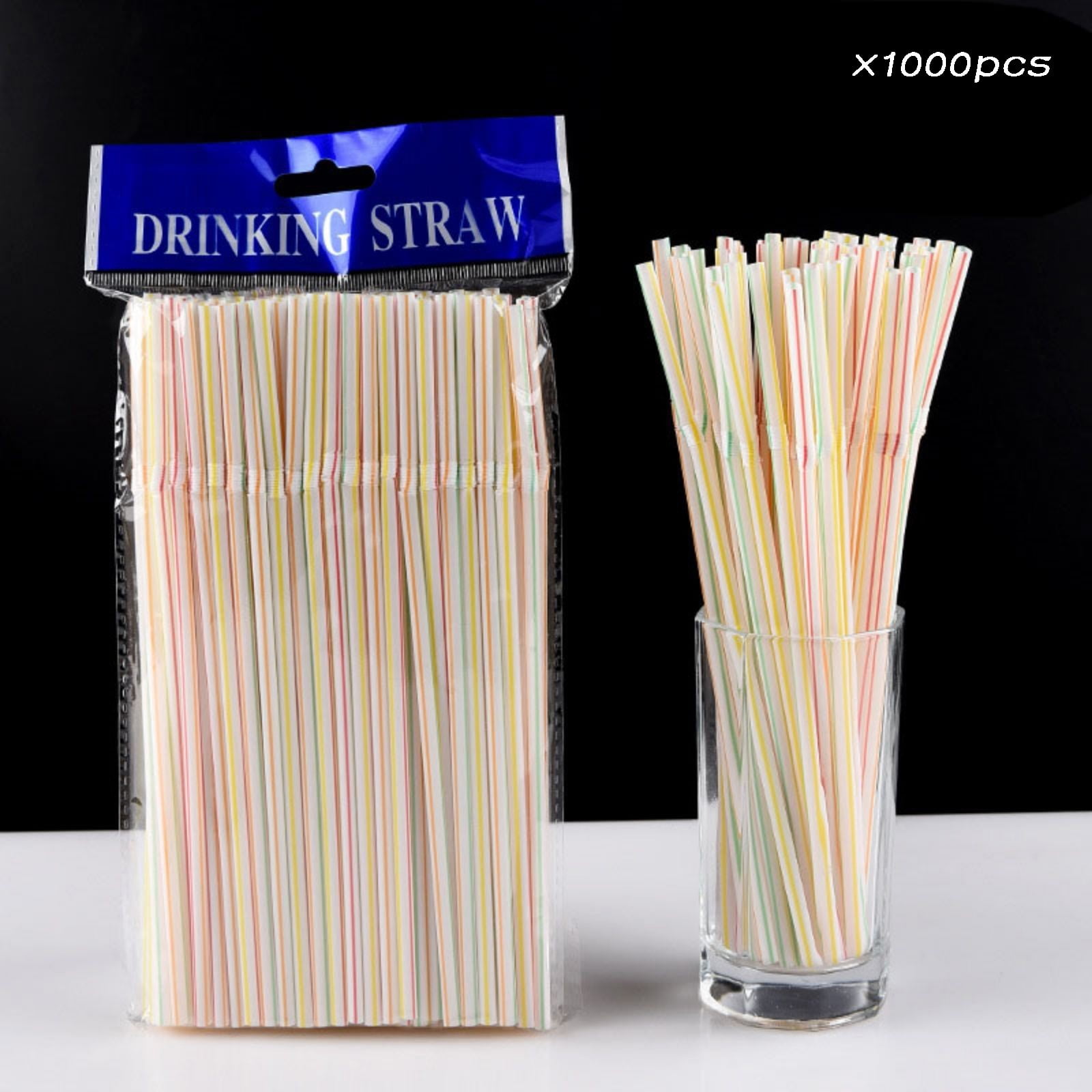 TERGAYEE Straws Color Disposable Plastic Straws Bent DIY Straws Milk ...