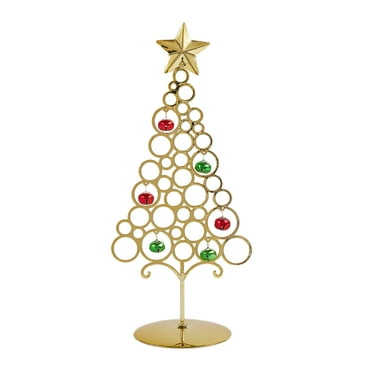 Tabletop Metal Christmas Tree Wrought Iron Ornament Display Stand ...