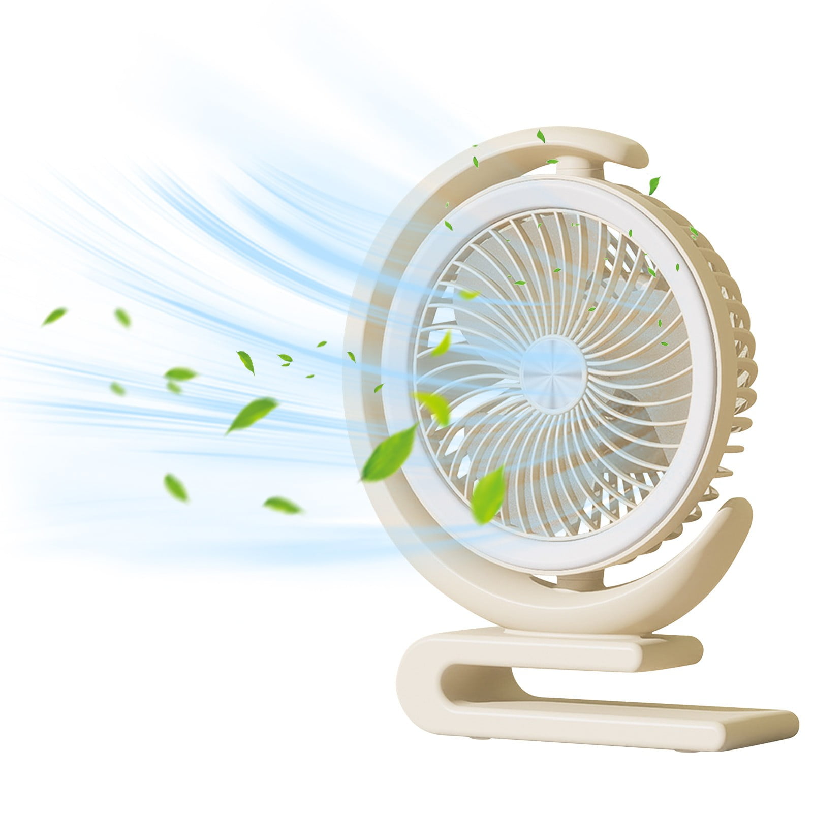TERGAYEE USB Desk Fan,Desktop Circulating Fan Rotary Desktop Electric ...