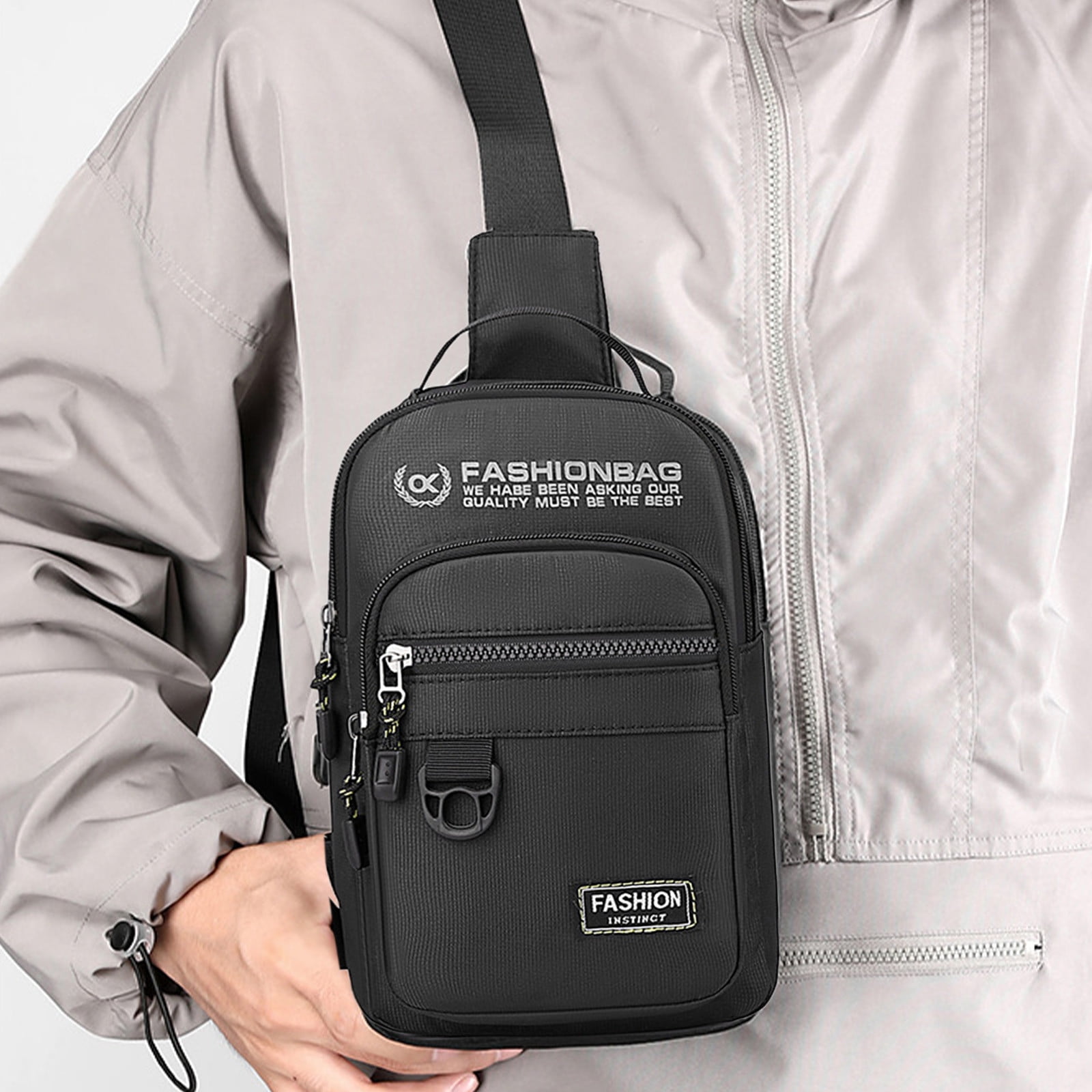 TERGAYEE Versatile Chest Backpack for Men Outdoor Sports Travel Single ...