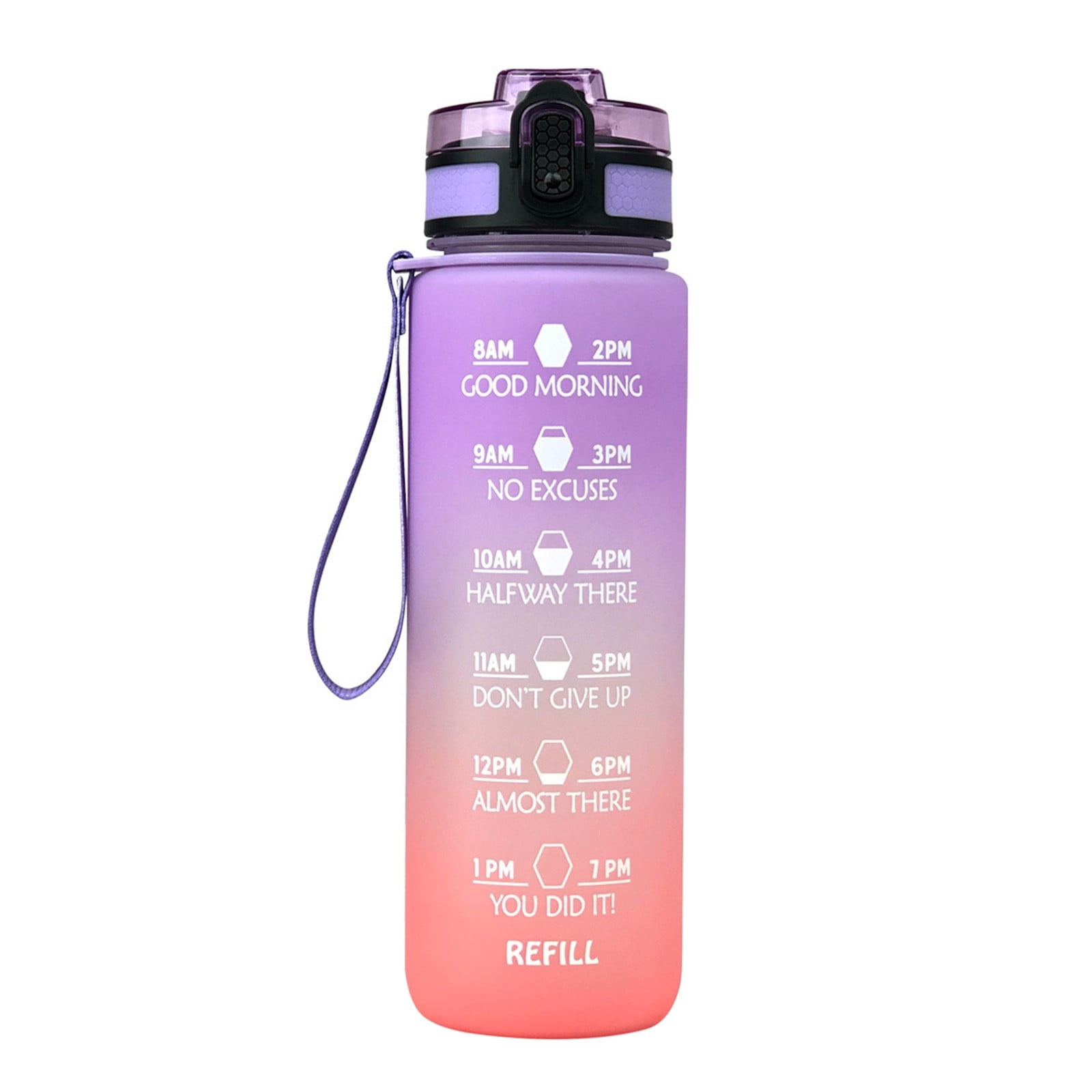 TERGAYEE Water Bottle with Time Marker,Motivational Water Bottle with ...