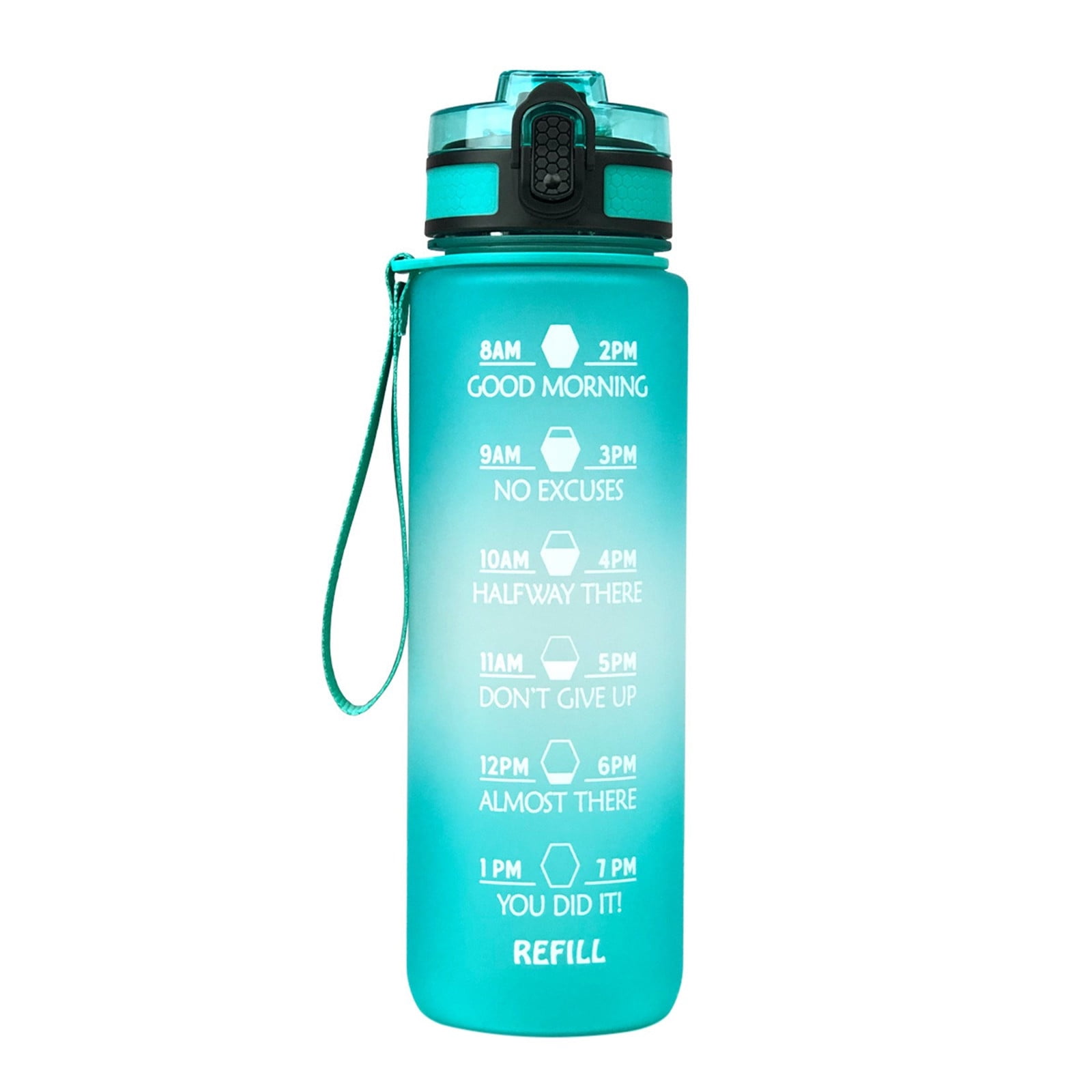TERGAYEE Water Bottle with Time Marker,Motivational Water Bottle with ...