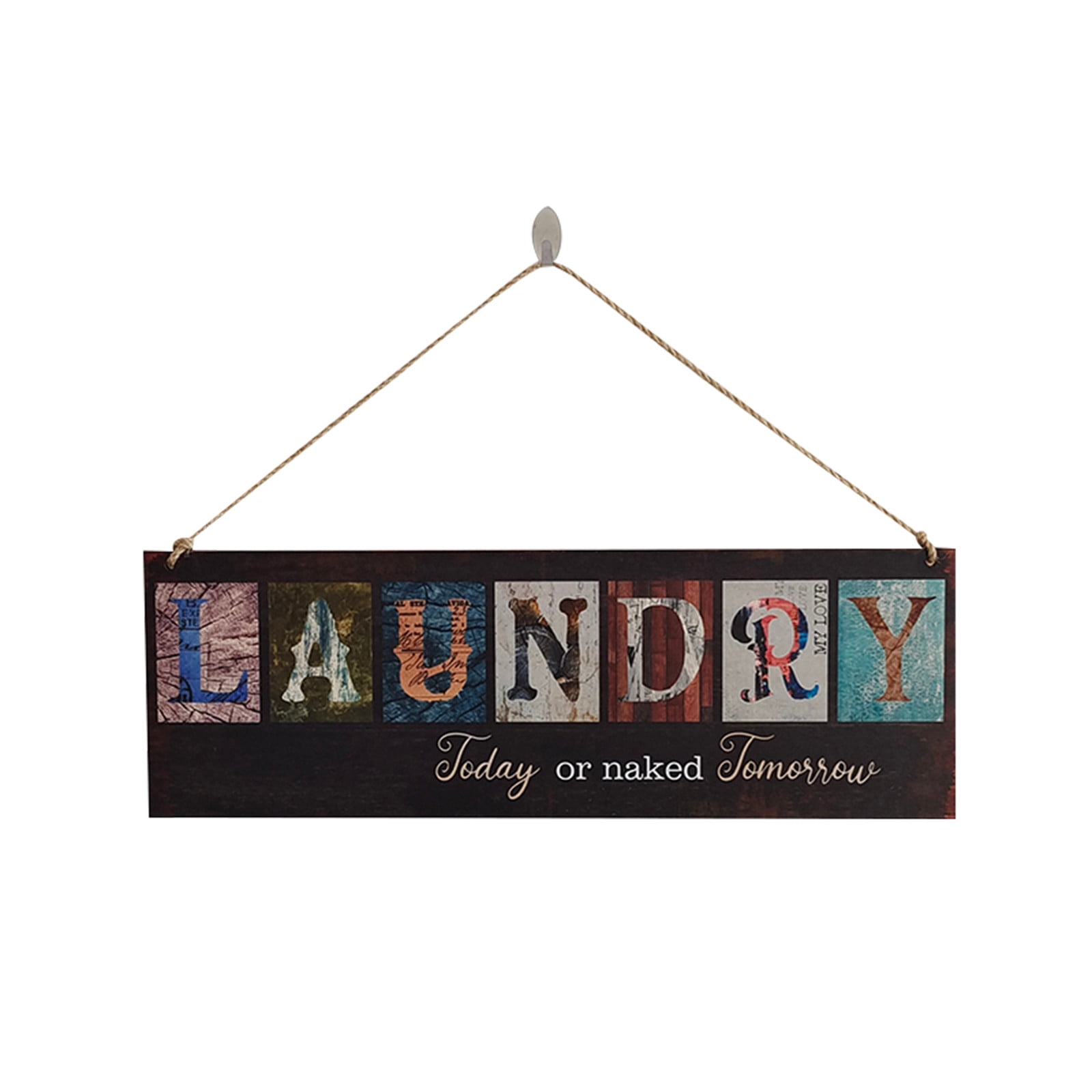 TERGAYEE Wooden Hanging Home Wall Decor,Art Wood Signs Decor, Home Sign ...