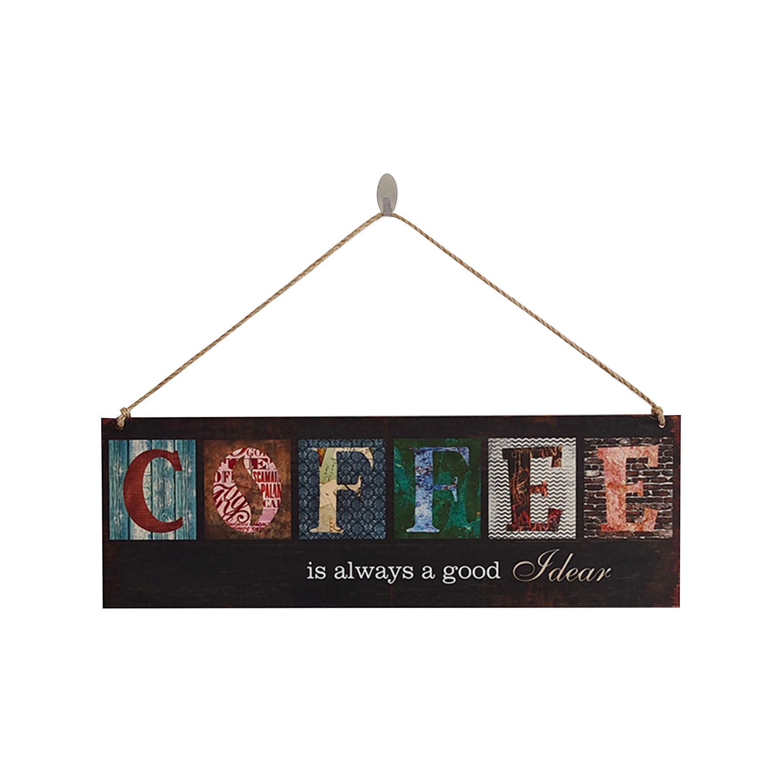 TERGAYEE Wooden Hanging Home Wall Decor,Art Wood Signs Decor, Home Sign ...