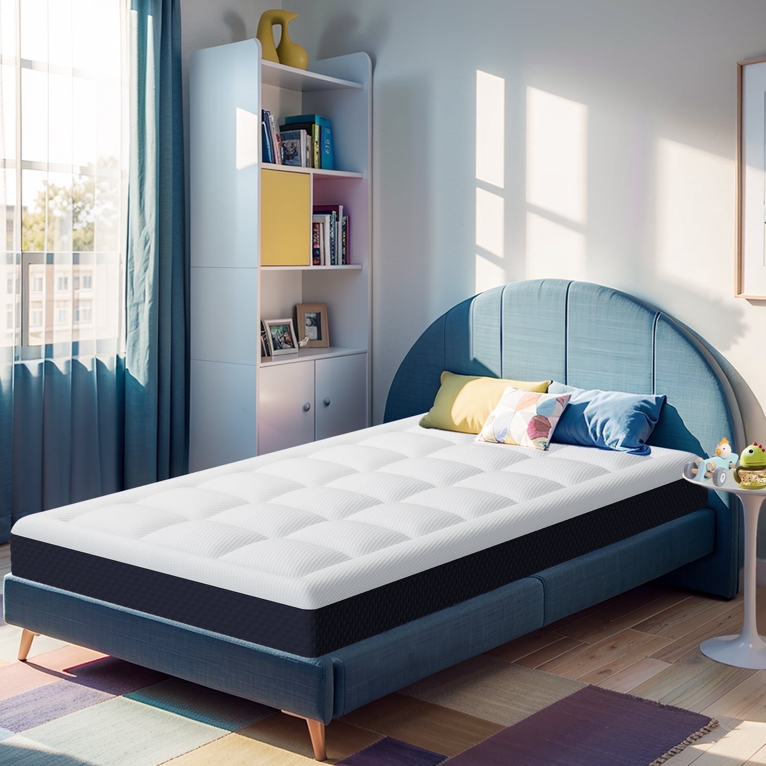 ELEMUSE 5 inch Twin XL Mattress, Cooling Gel Memory Foam with Pillowtop ...