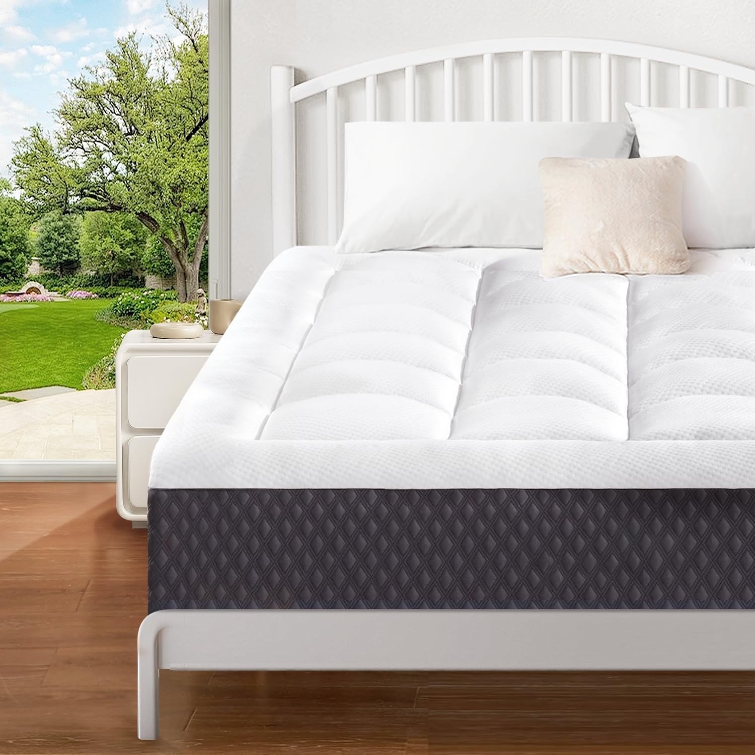TERISTE 8 inch Full Mattress, Gel Memory Foam Pillowtop for Kids and ...