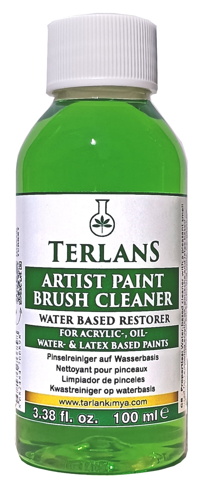 TERLANS Art Paint Brush Cleaner & Restorer, 3.38 fl oz (100 ml) | For ...
