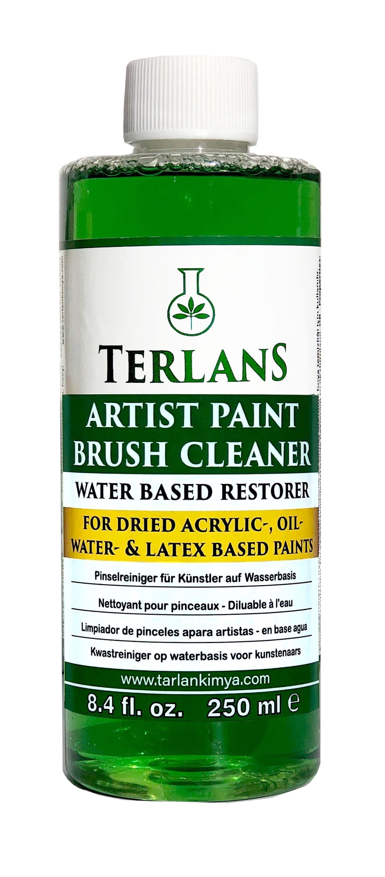 TERLANS Art Paint Brush Cleaner & Restorer, 8.4 fl oz (250 ml) | For ...
