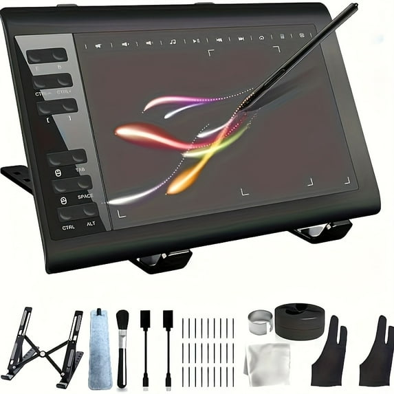 TEROW T1060 Graphics Drawing Tablet with Bracket & Stylus - 10x6 Inch ...