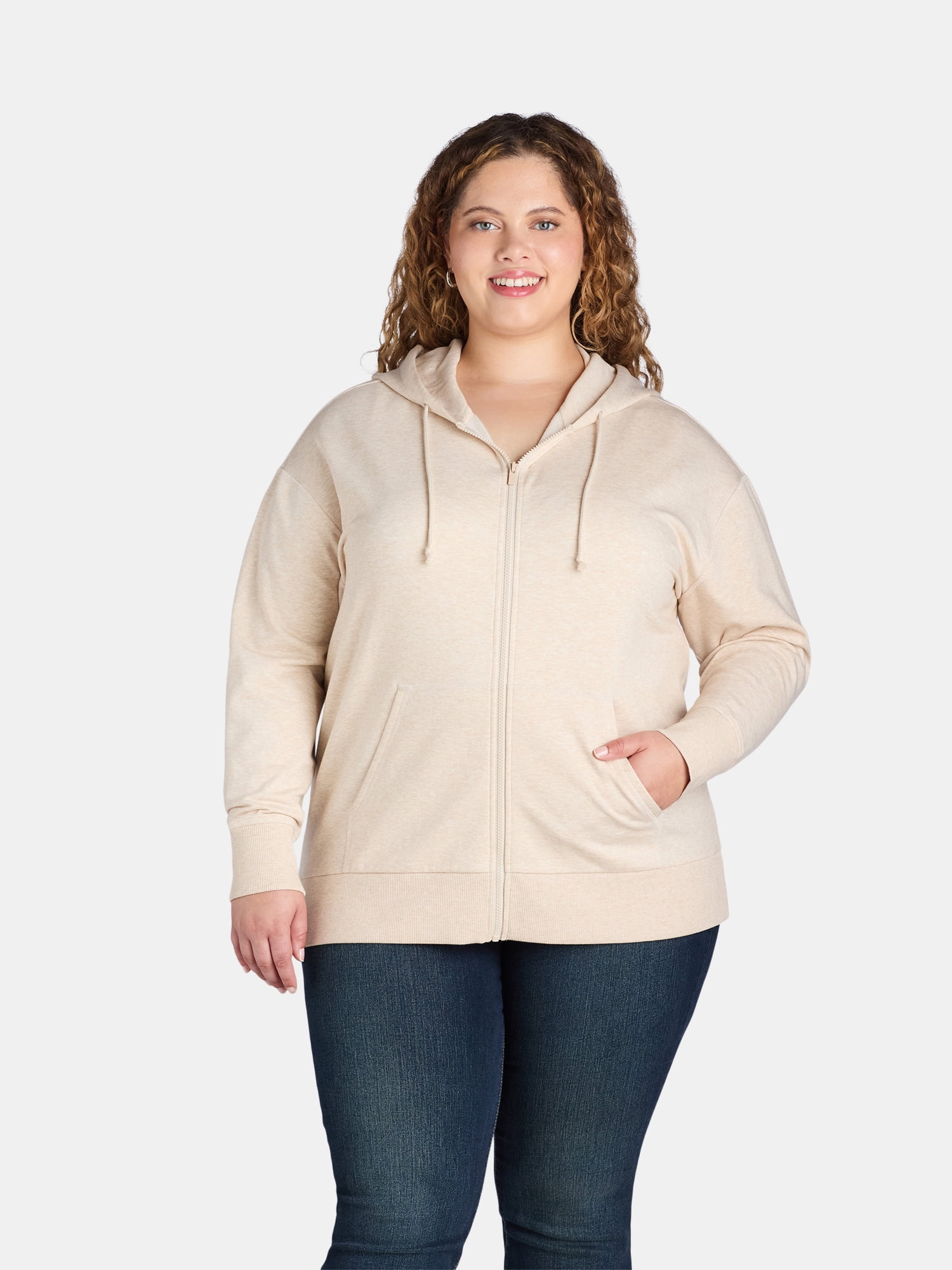Terra & Sky Plus Size Zip Hoodie - Sizes 1X-4X - Walmart.com