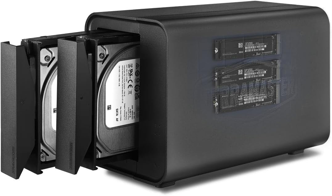 TERRAMASTER D5 Hybrid HDD NVMe Enclosure - USB 3.2 Gen 2 10Gbps Type C ...
