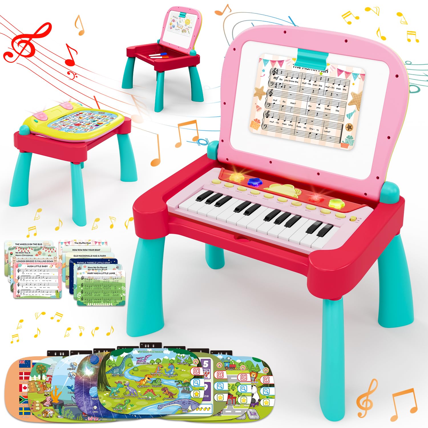 TERRAMUS 3-in-1 Touch & IFF17 Learn Activity Desk, Interactive ...