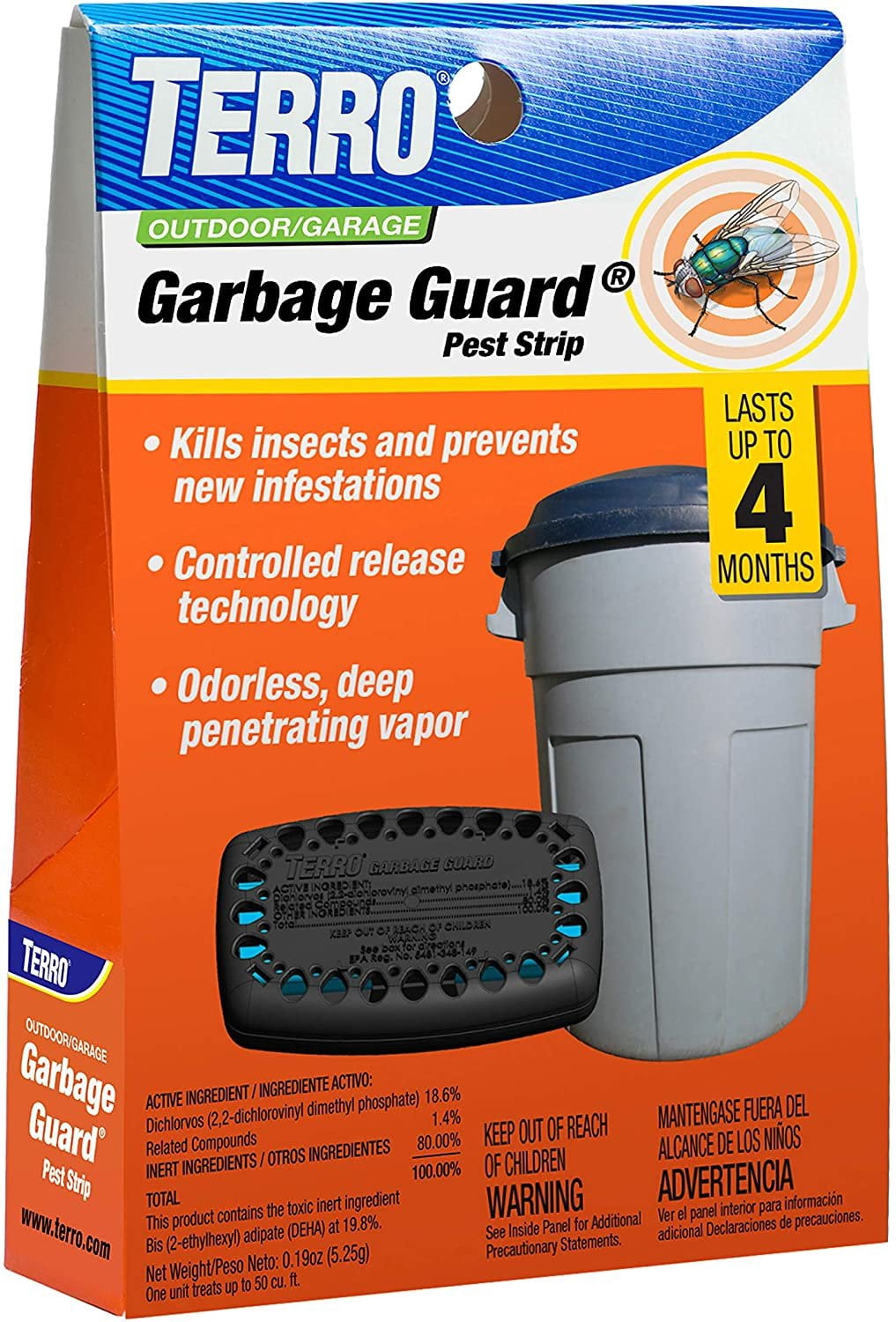 TERRO Bug Eliminator Garbage Guard, Insect Killer and Repellent - 1 ...