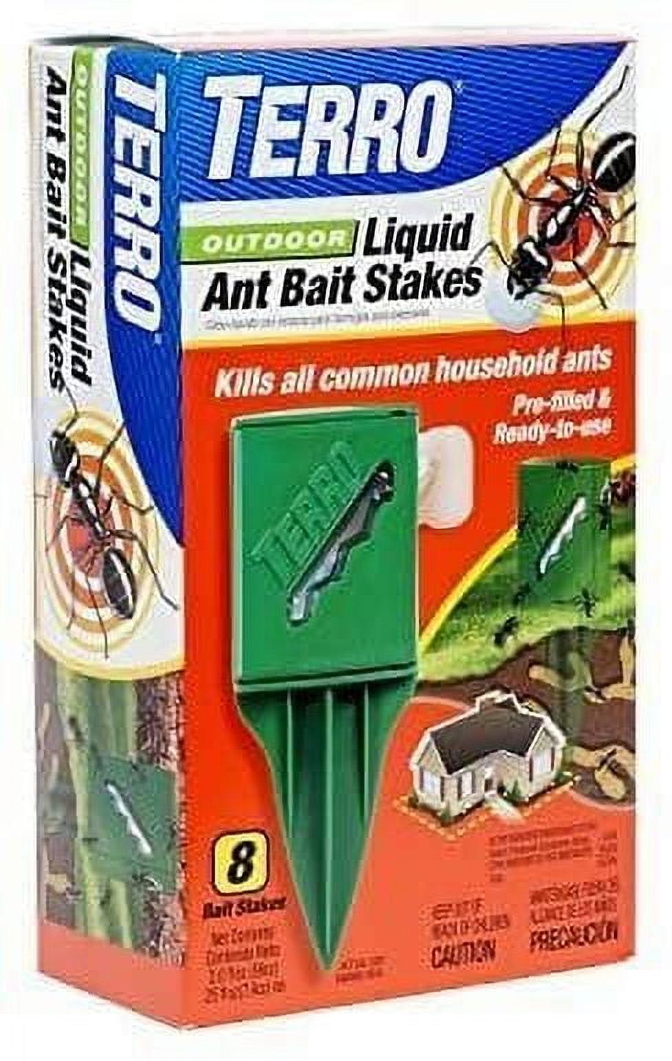 TERRO T1812 Outdoor Liquid Ant Killer Bait Stakes, Poison Spikes, 0.25 ...