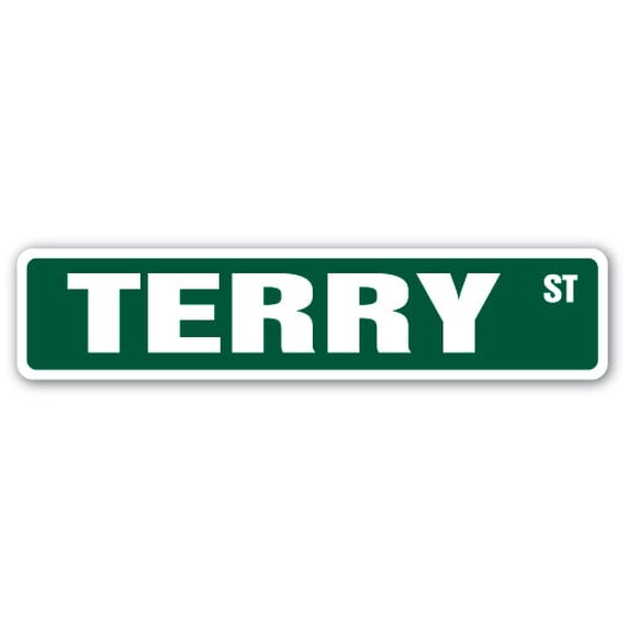 TERRY Street Sign Childrens Name Room Sign | Indoor/Outdoor | 36" Wide ...