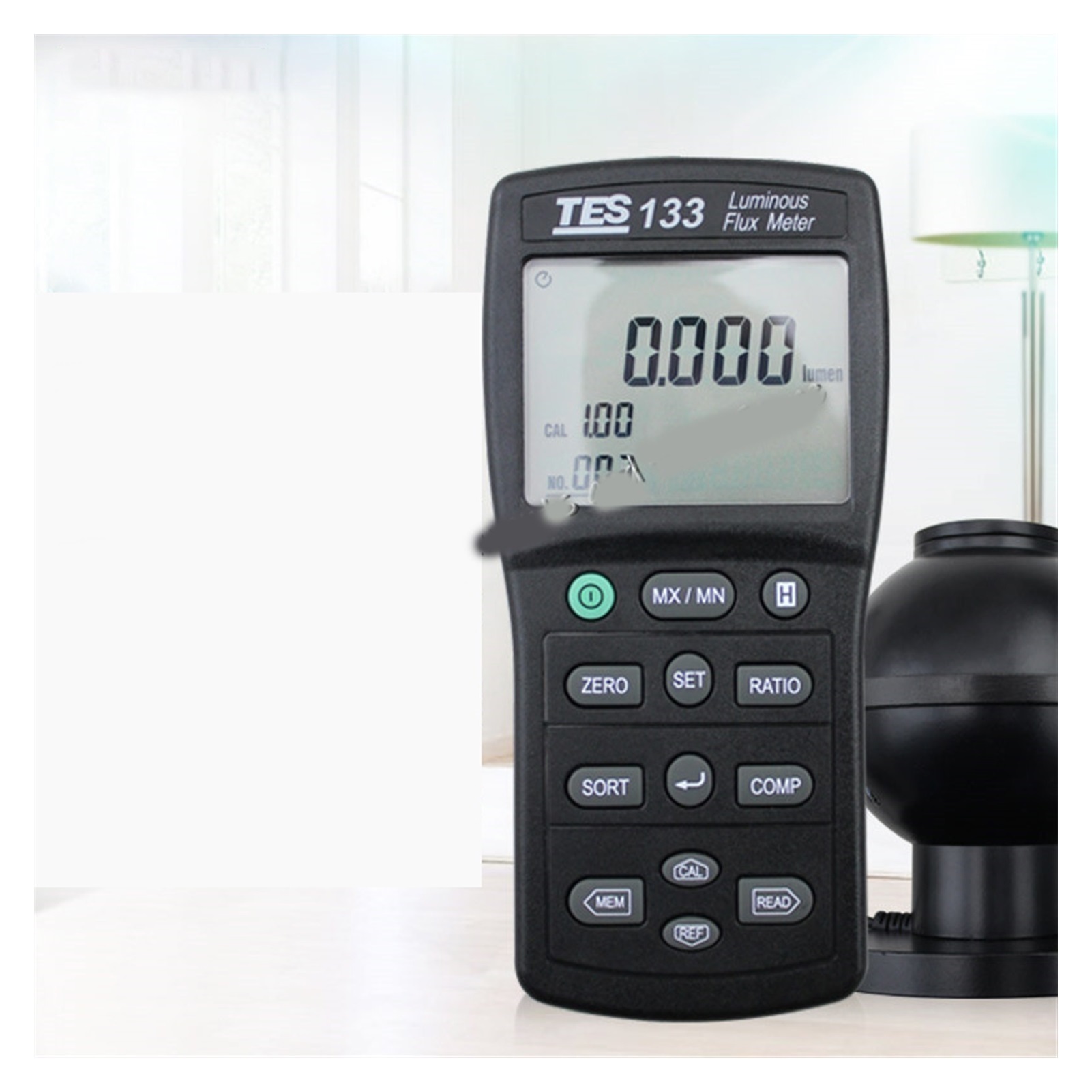 TES-133 Luminous Flux Lumen Tester Luminometer Strength Test Accurate ...