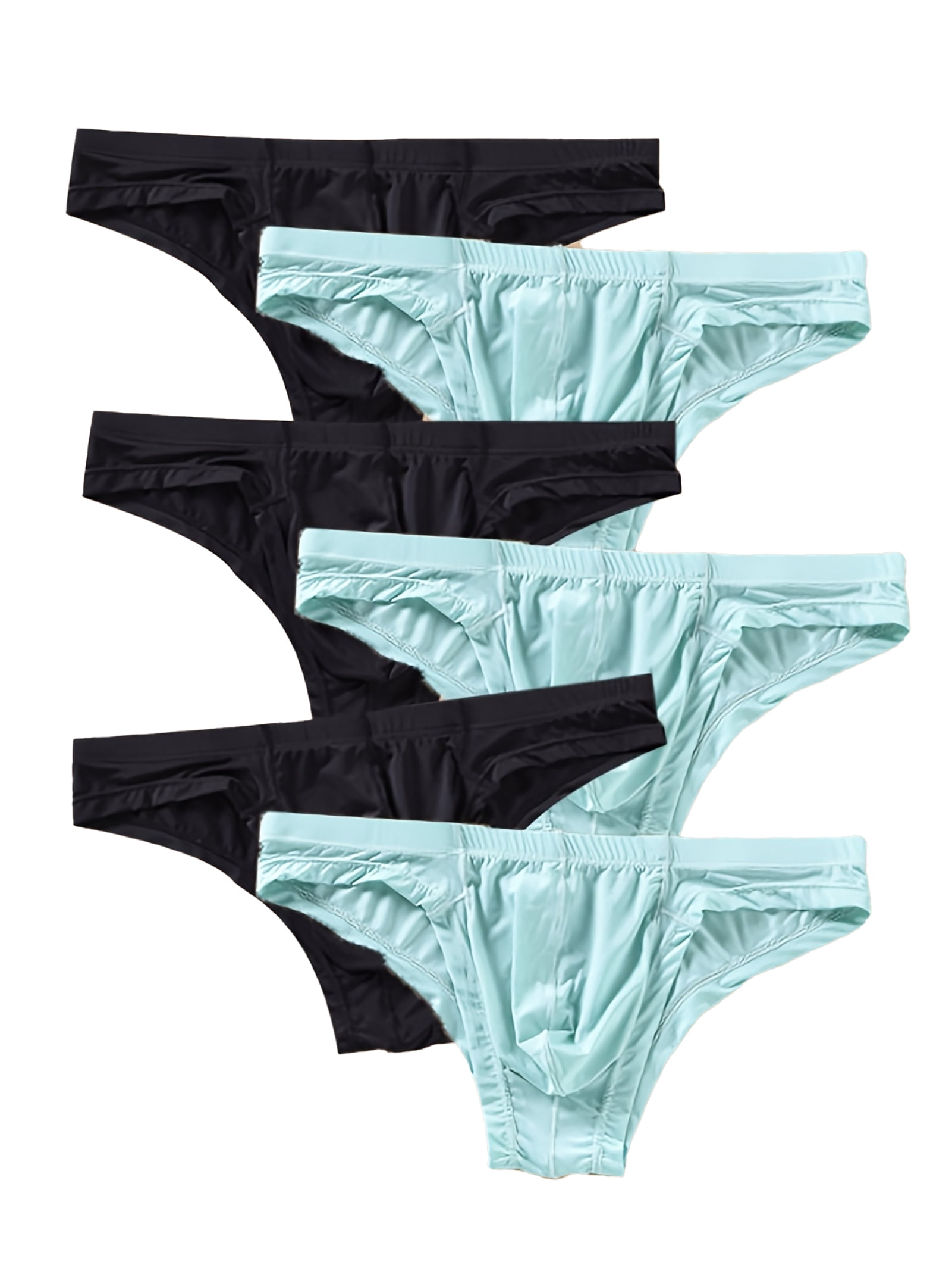 Tesoon 6pcs 1pc Mens Underwear Sexy Low Waist Breathable Bulge