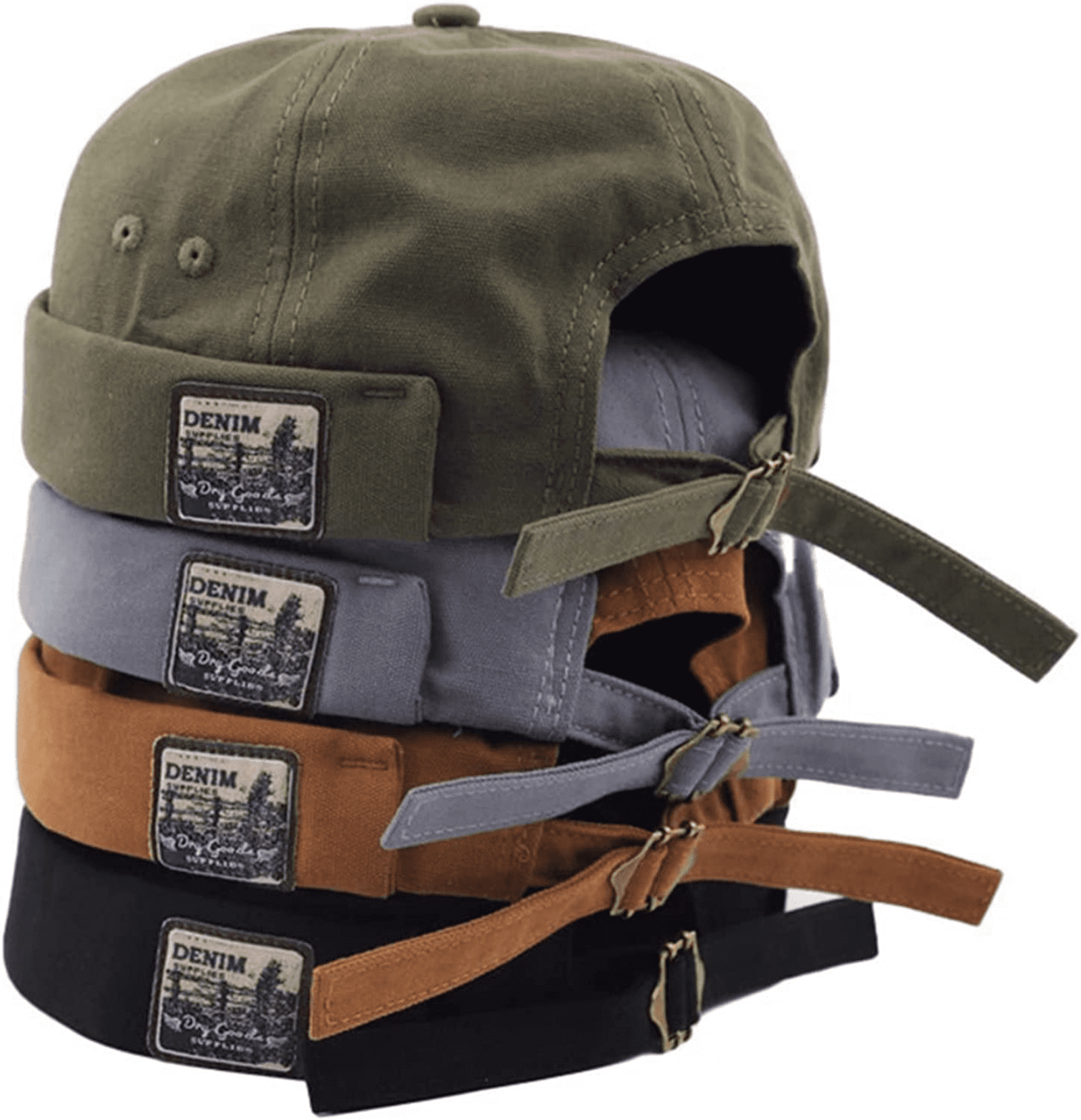 TESOON Brimless Hats for Men,Mens Cotton Brimless Docker Cap Skullcap ...