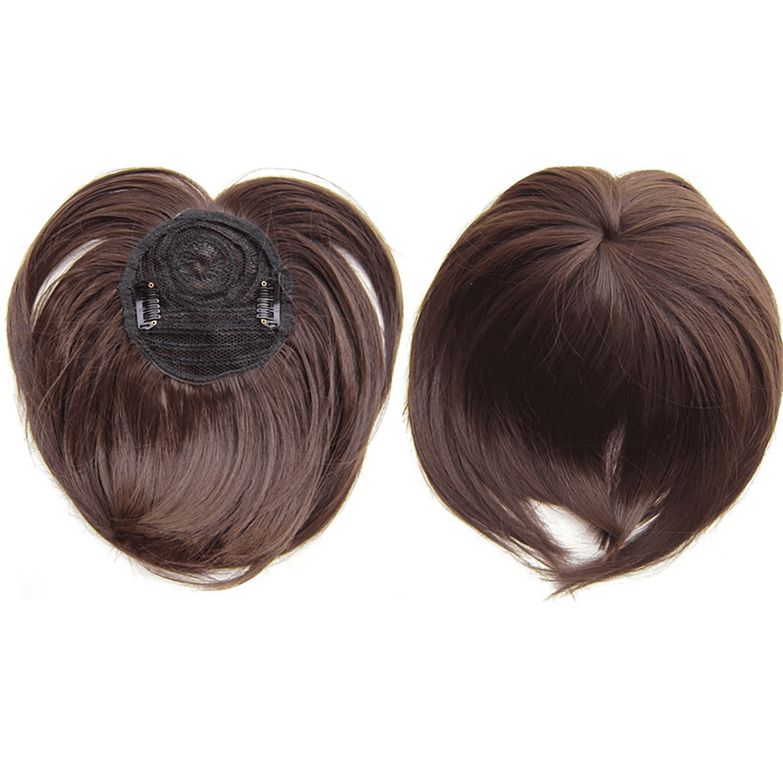 TESOON Hair Clip in Bangs for Women Hair Toppers for Women Silky Clip ...