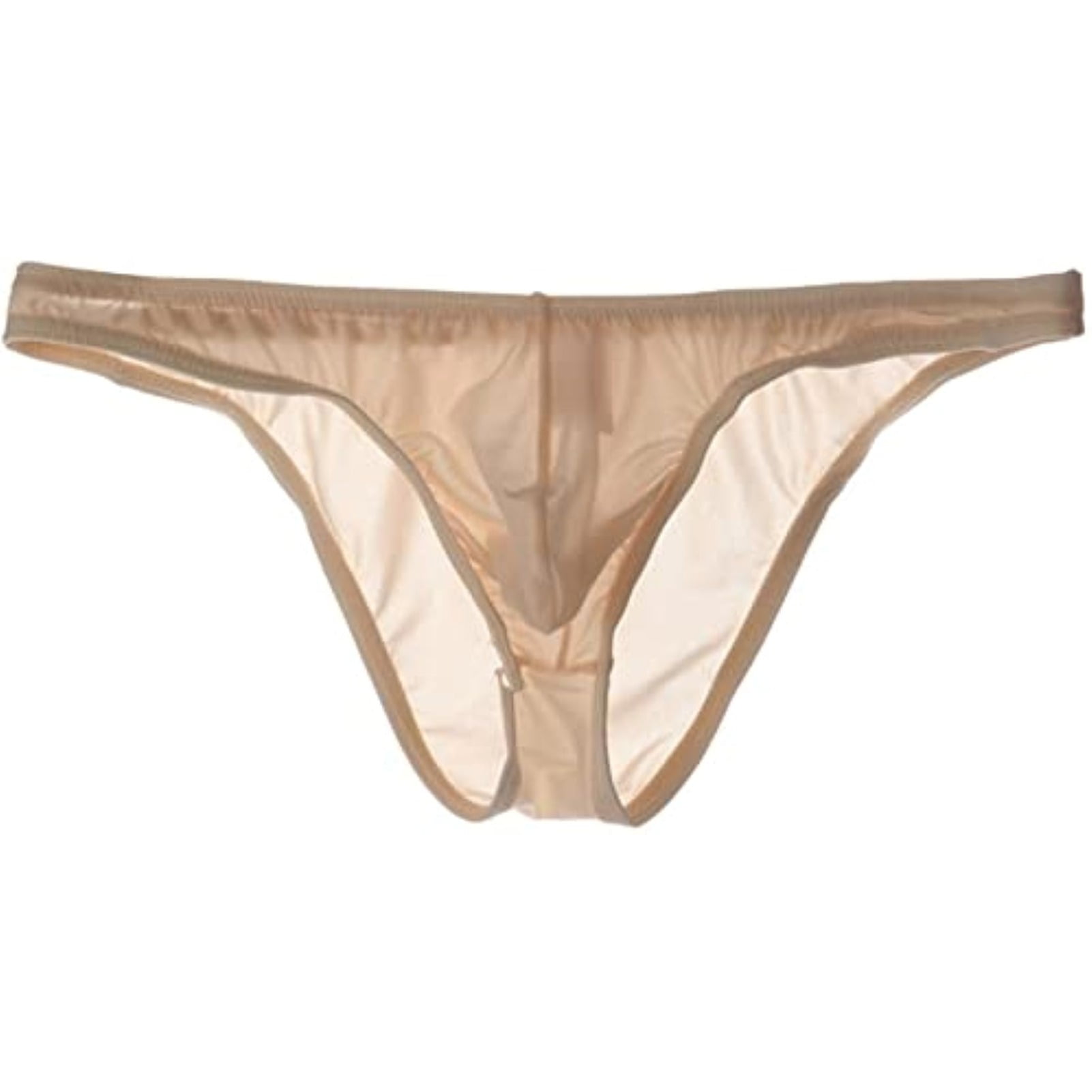 TESOON Men's Ice Silk Transparent Underwear Low Waist Narrow Edge ...