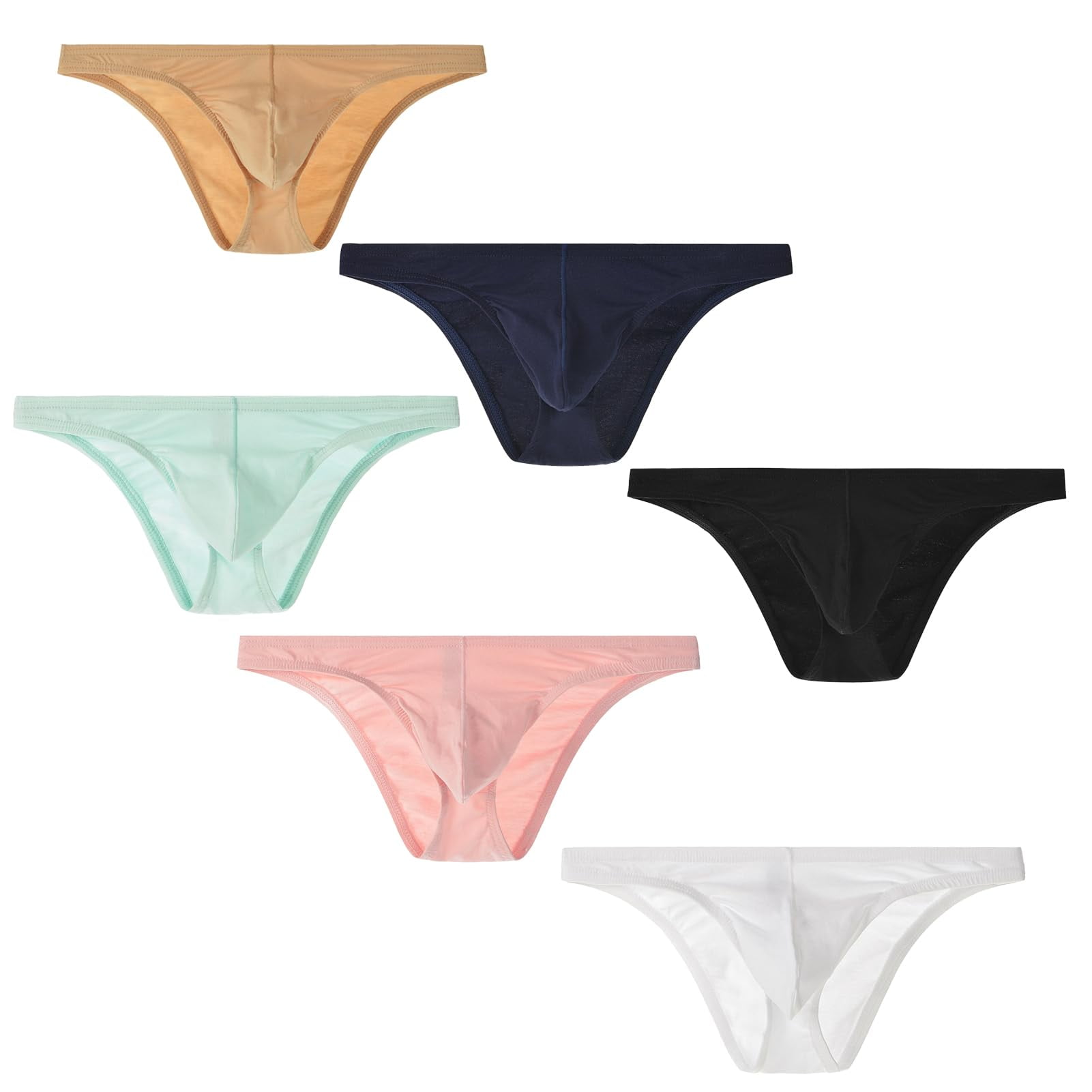 TESOON Men's Translucent Underwear Thin style Breathable Bikini Briefs ...