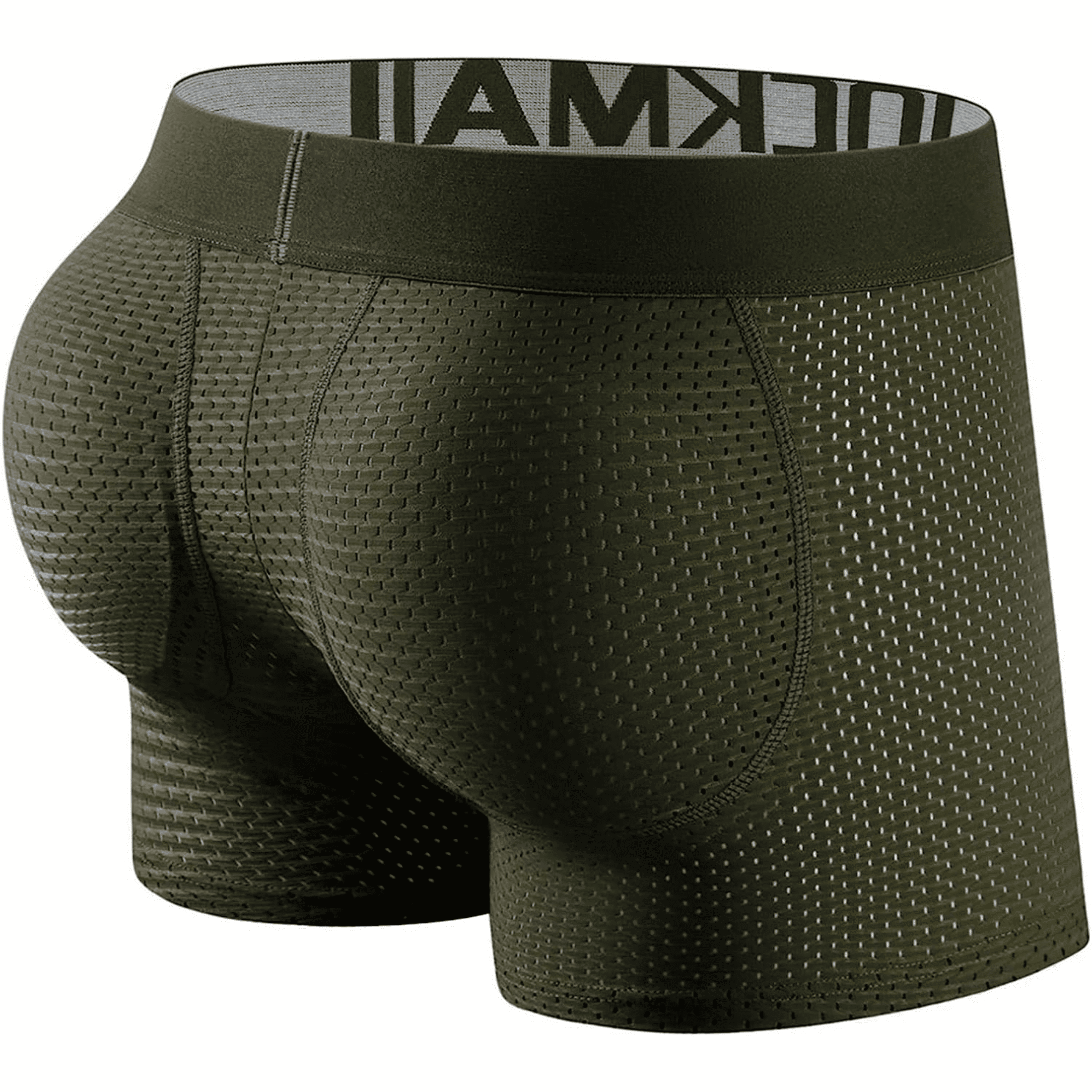 TESOON Mesh Mens Underwear Padded Short Removable Pad Front and Back ...