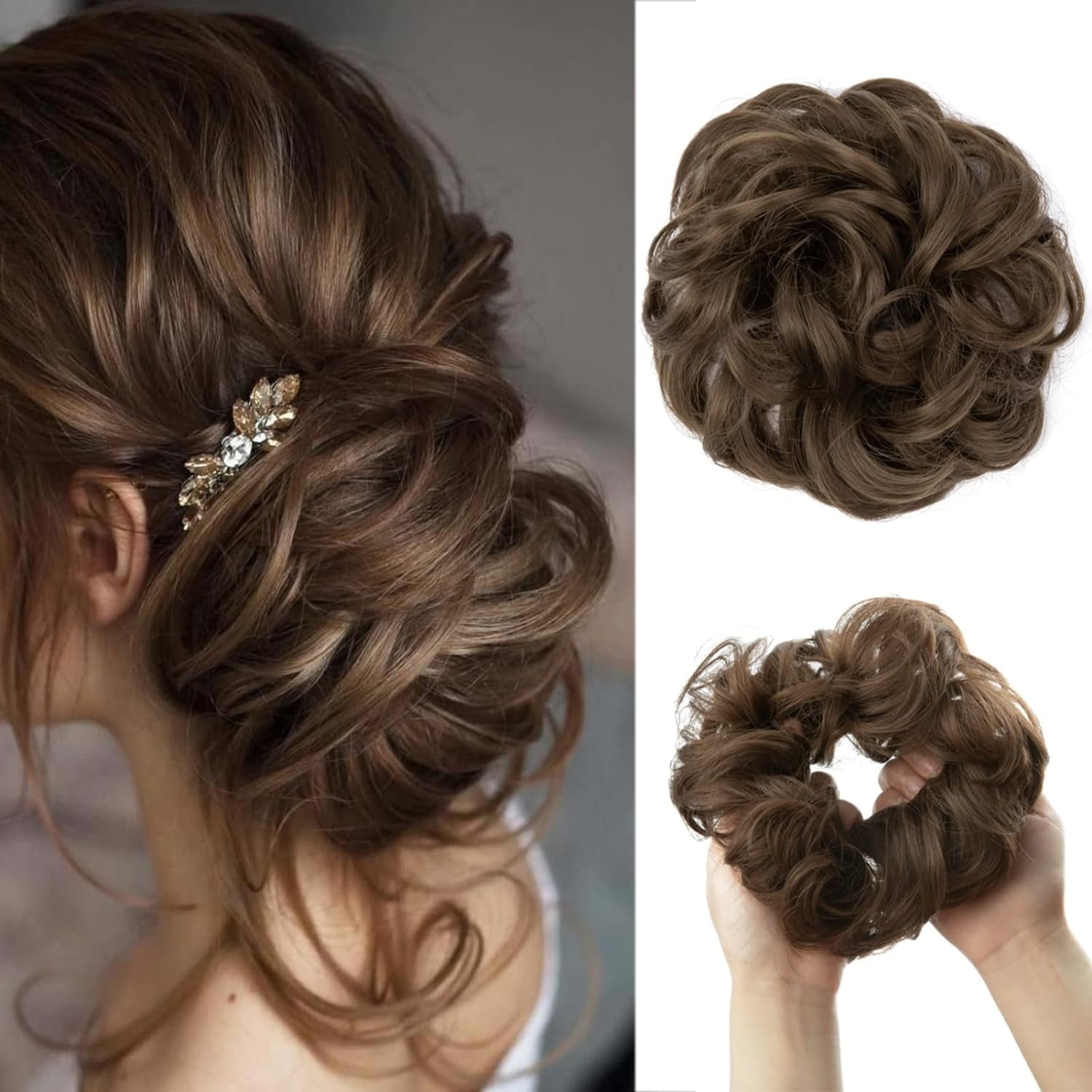 TESOON Ponytail Extension Human Hair,Hair Toppers for Women Real Human ...