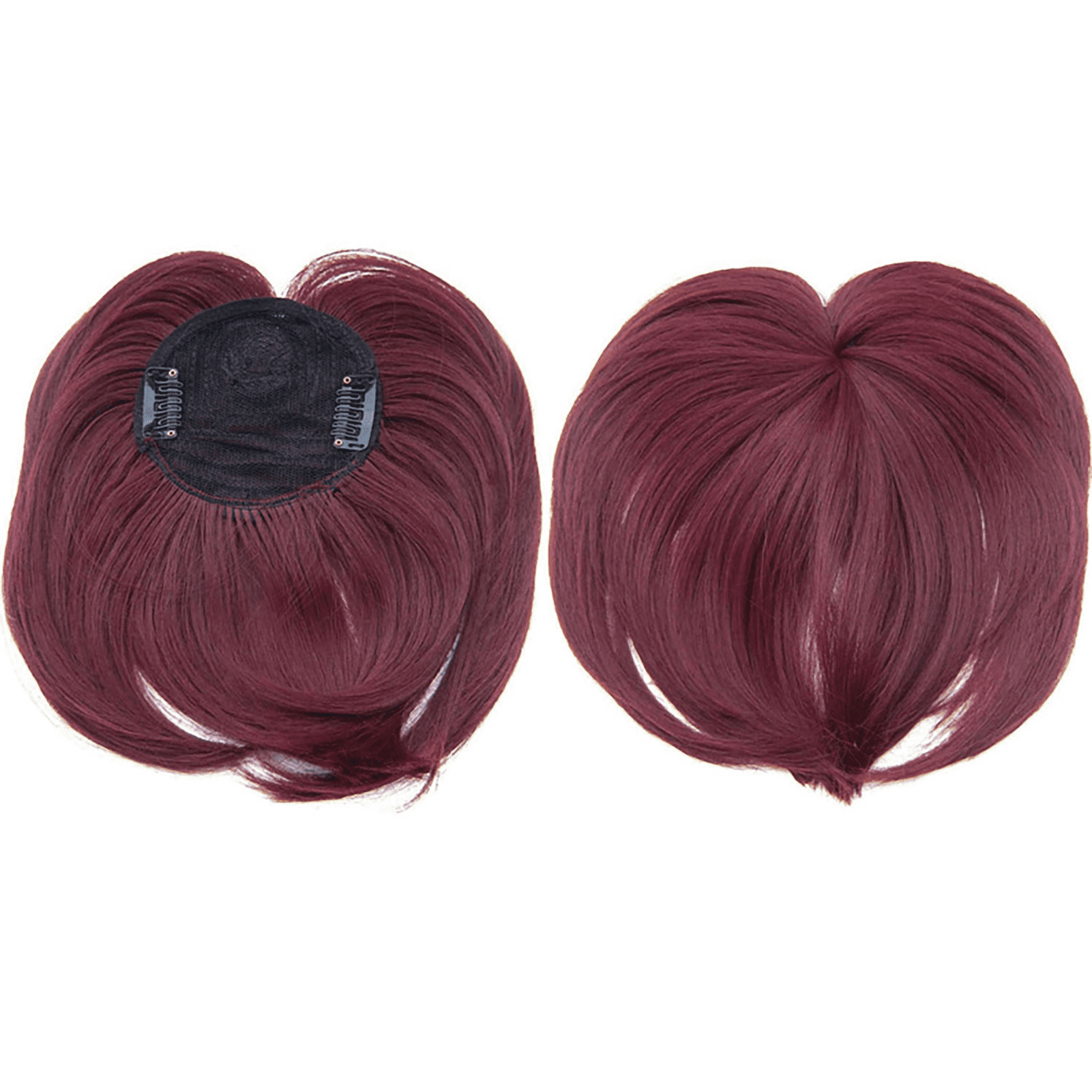 TESOON Hair Clip in Bangs for Women Hair Toppers for Women Silky Clip ...