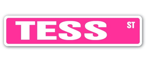 TESS Street Sign Childrens Name Room Sign | Indoor/Outdoor | 36" Wide ...