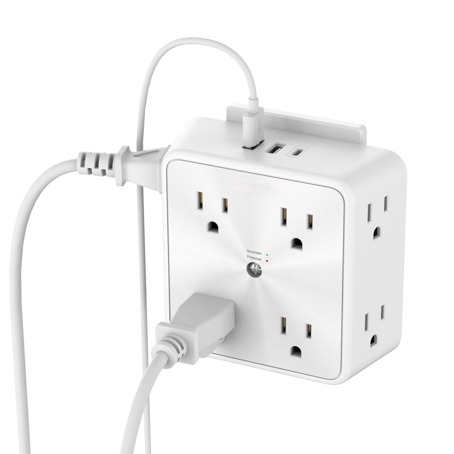 TESSAN 11-in-1 Multi Plug Outlet Extender with Surge Protector, 8 ...