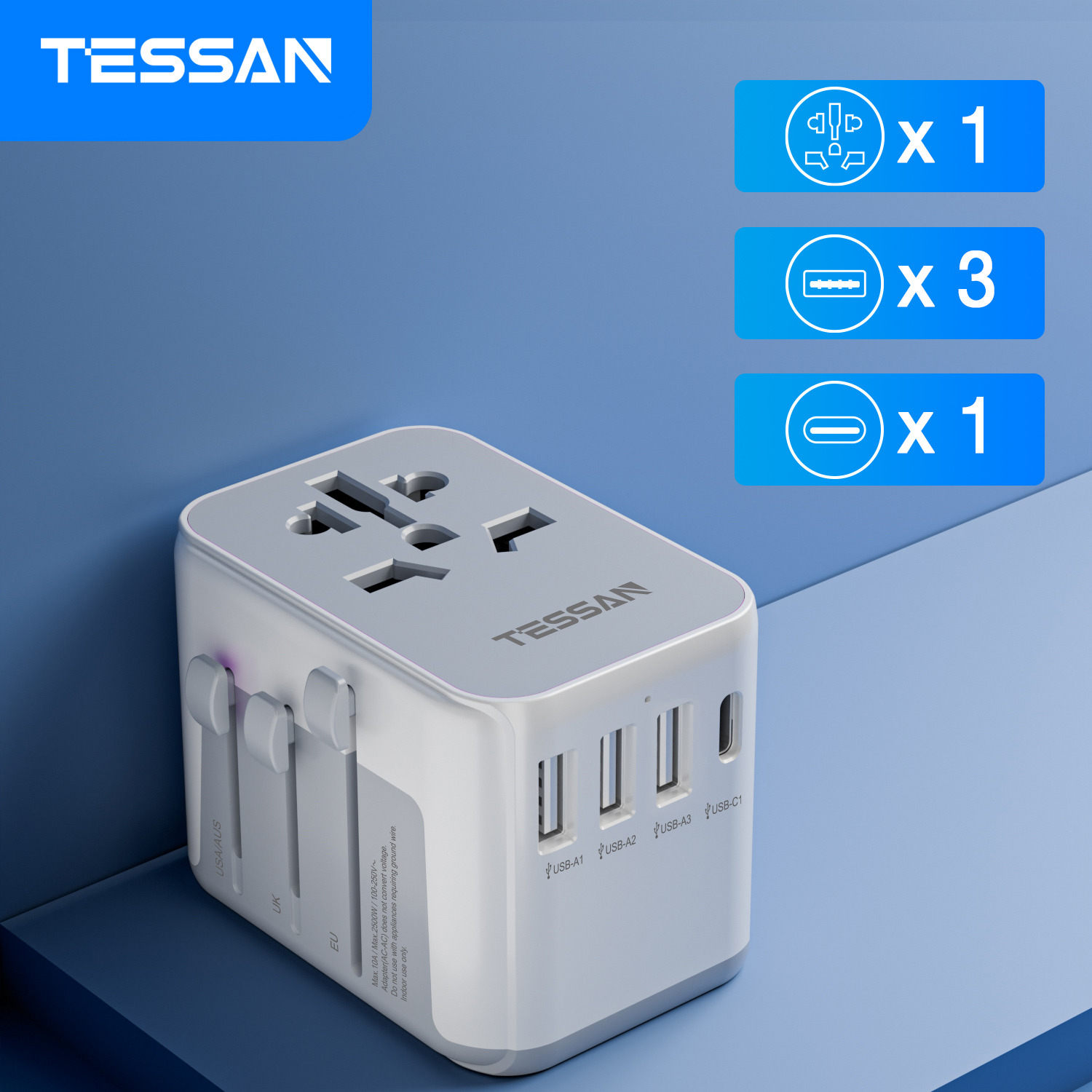 Haobase 10 Travel Converters Europe to US Power Plug Adapter Adaptor ... Haobase 10 Travel Converters Europe to US Power Plug Adapter Adaptor ...
